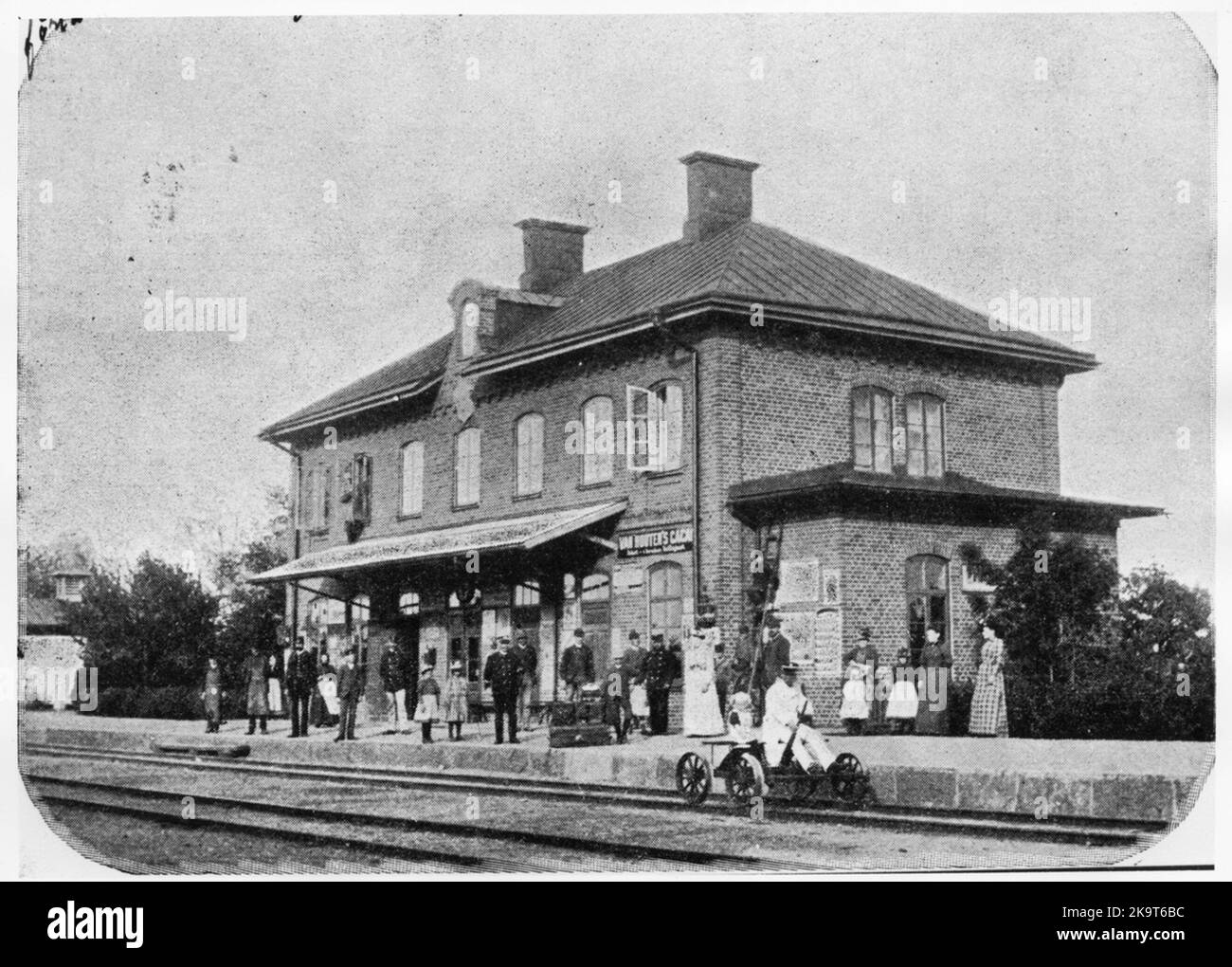 Station opened in 1873 with a two -storey station house in stone of the ...