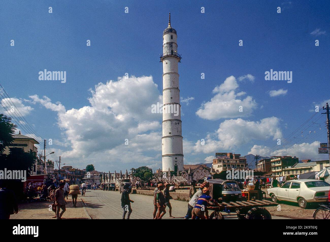 Bhimsen tower (Dharahara tower) at Kathmandu Nepal Stock Photo - Alamy