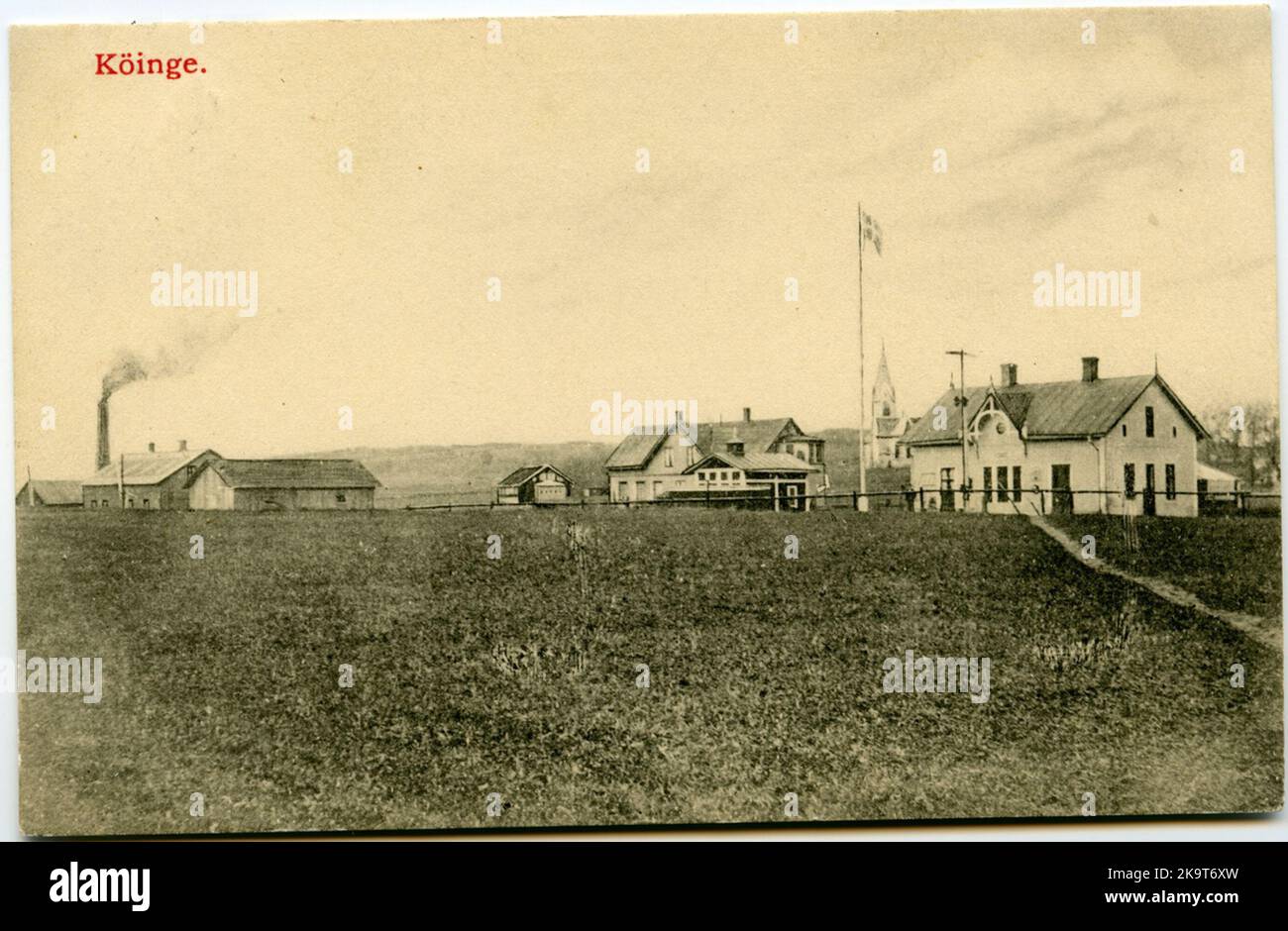 Köinge railway station was built by Falkenberg's railway in 1894 Stock ...