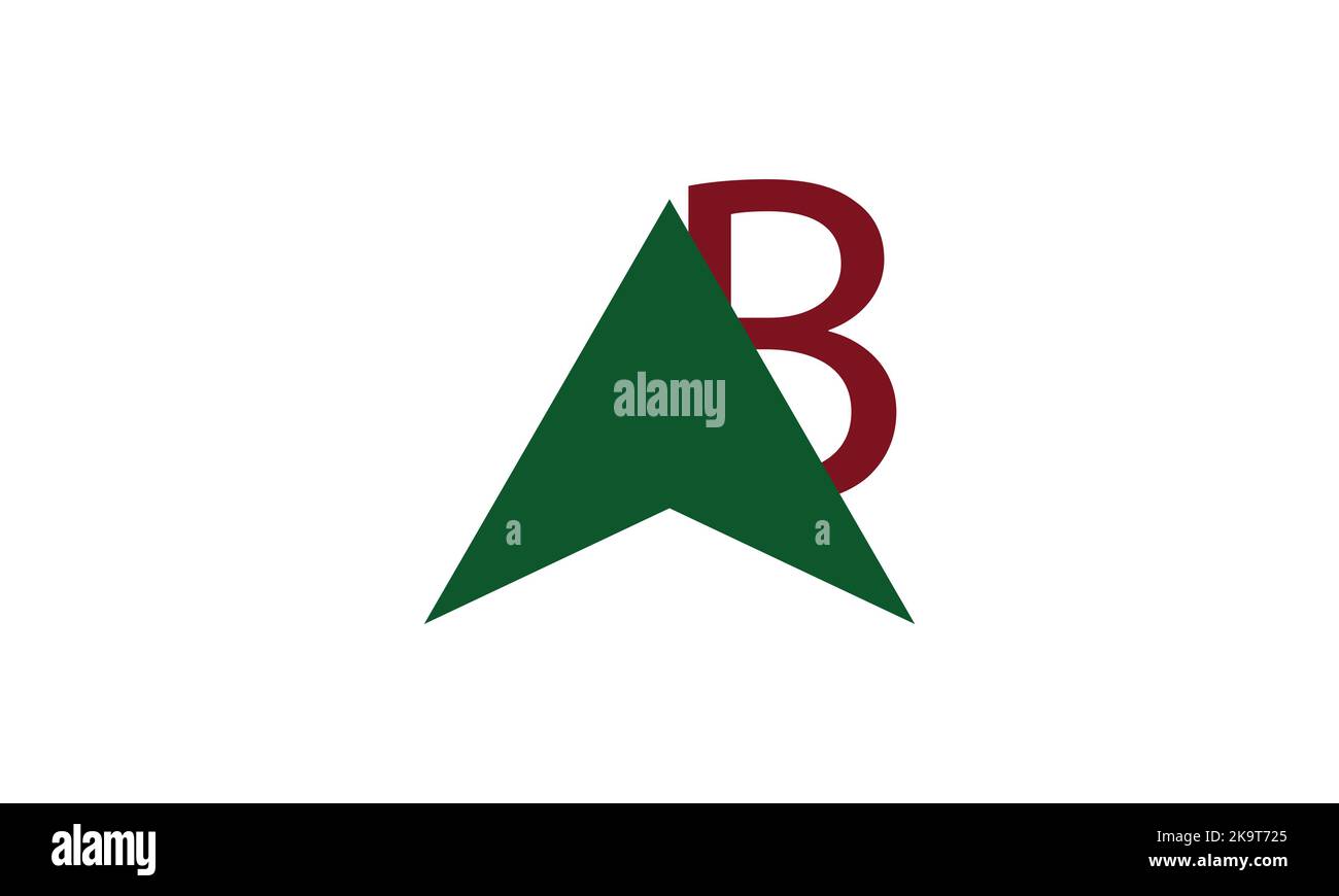 Modern letters AB, A and B Logo Design Template Vector Stock Vector ...