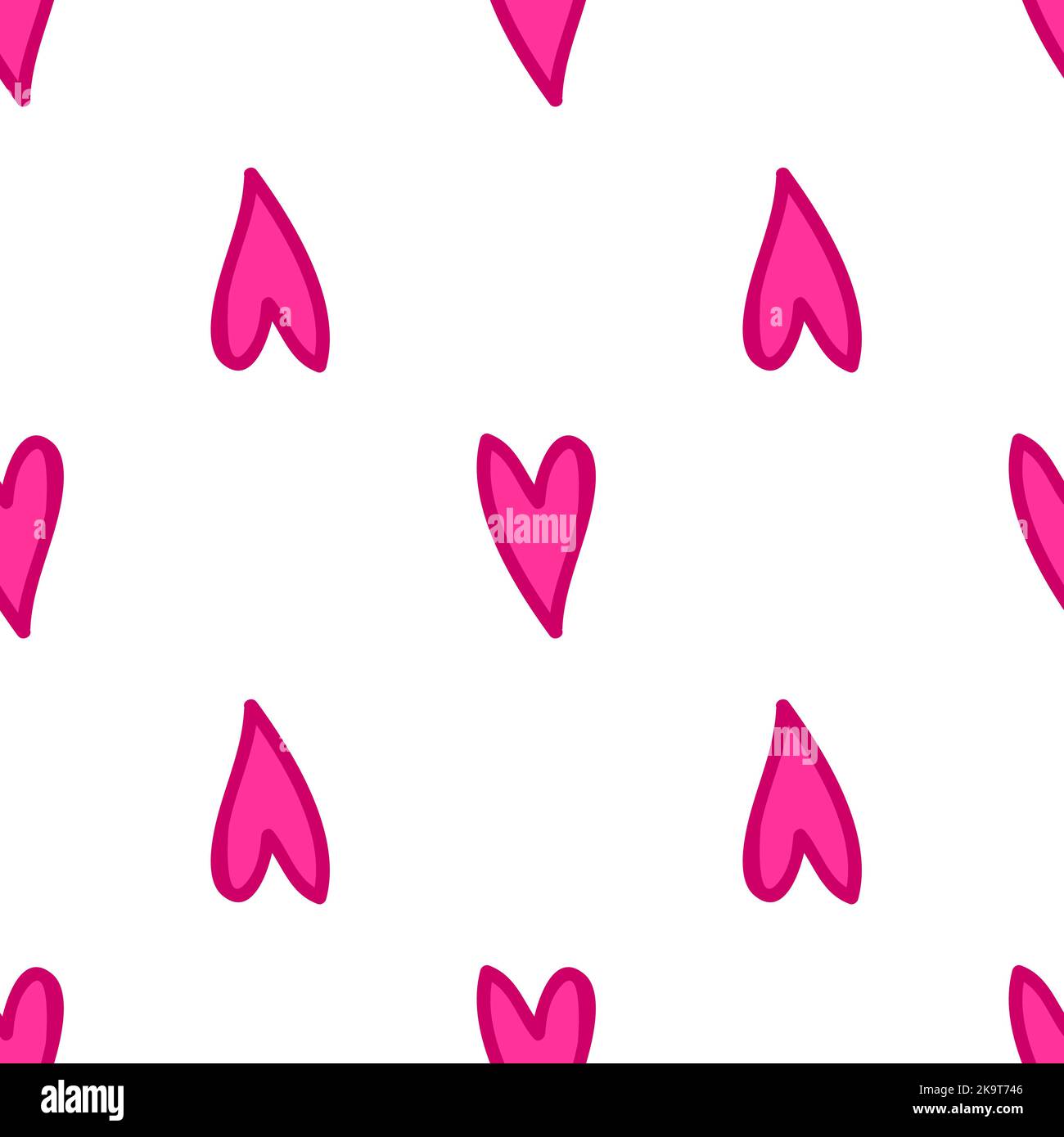 Abstract colorful seamless heart pattern. Valentine's day background ...