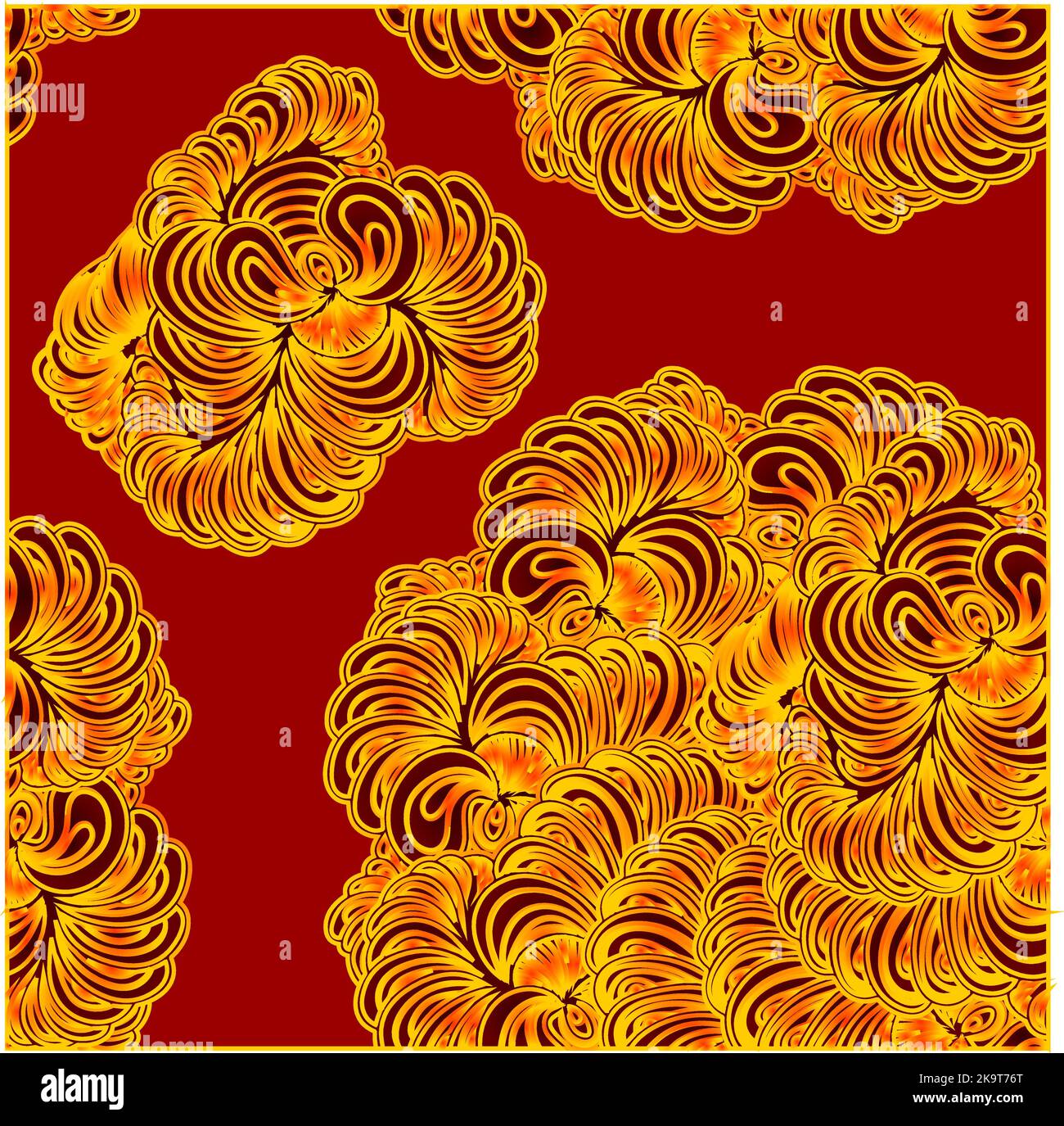 Abstract ornaments, seamless decorative pattern. Vector illustration ...