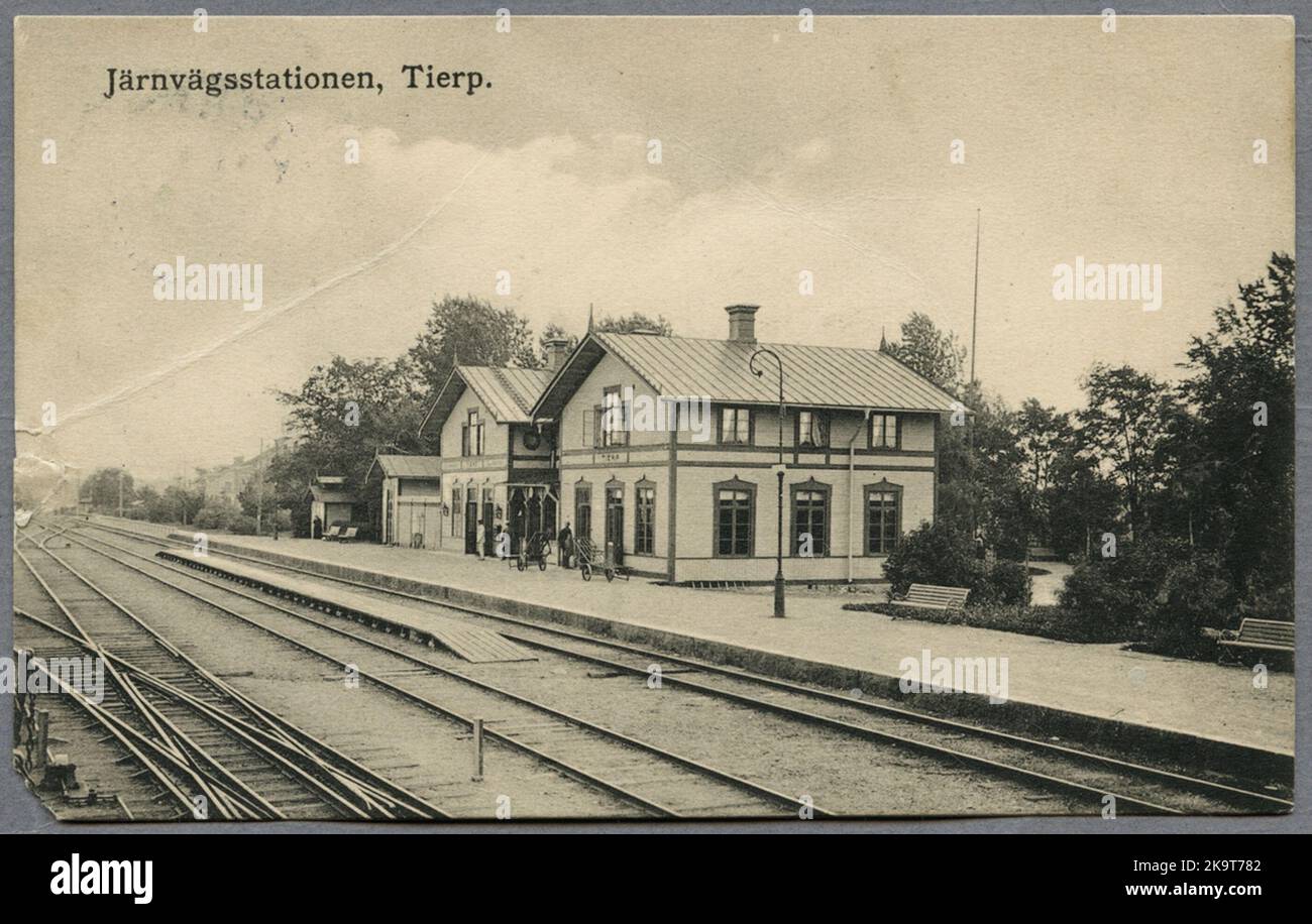 Tierp Railway Station Stock Photo - Alamy