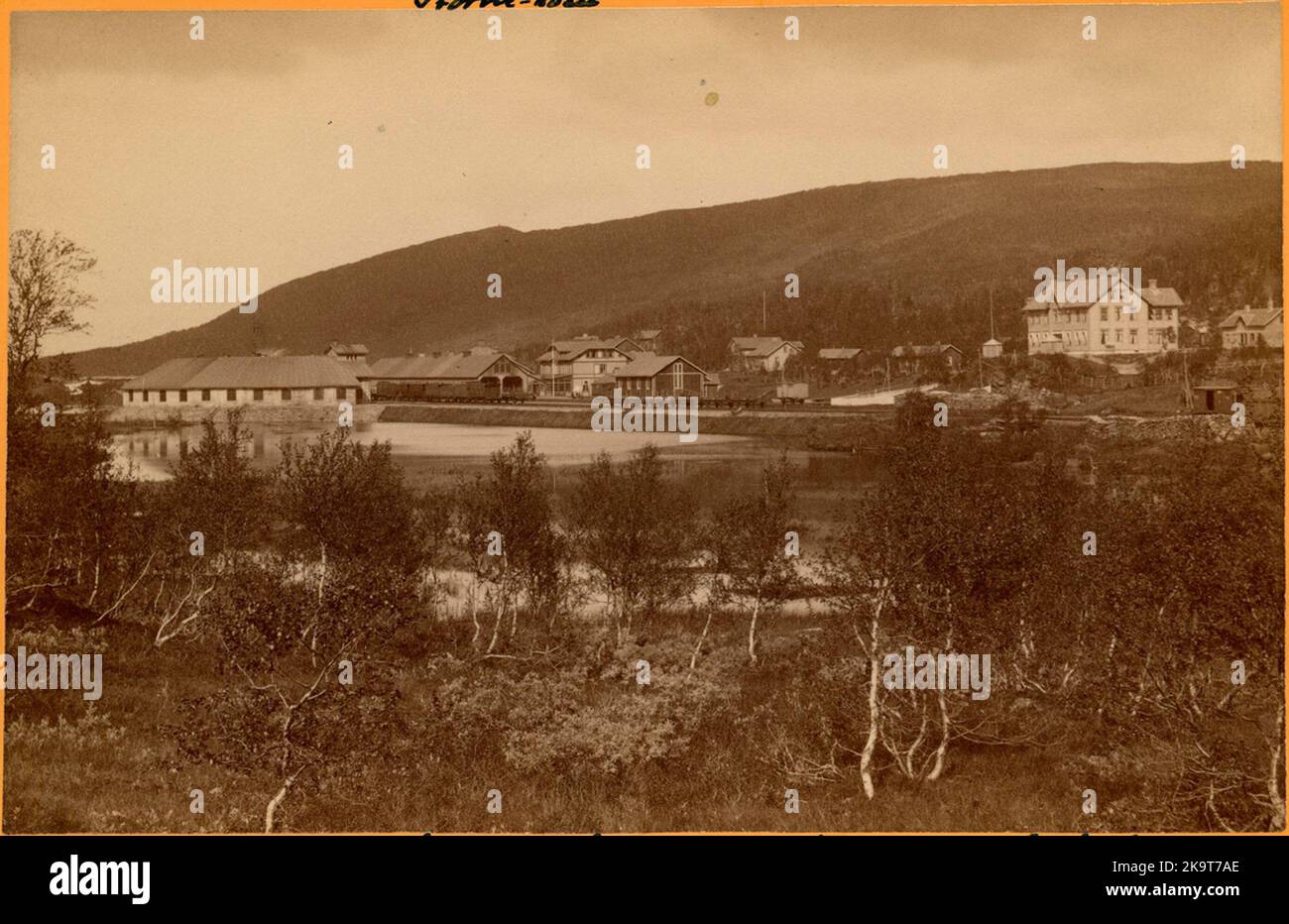 Storlien from the southeast side. The yard of 592.4 meters above sea ...