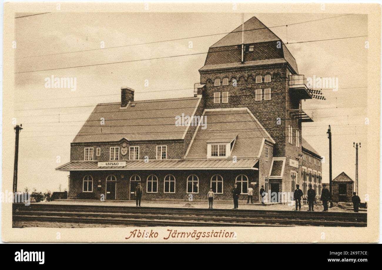 Abisko Railway Station Stock Photo - Alamy