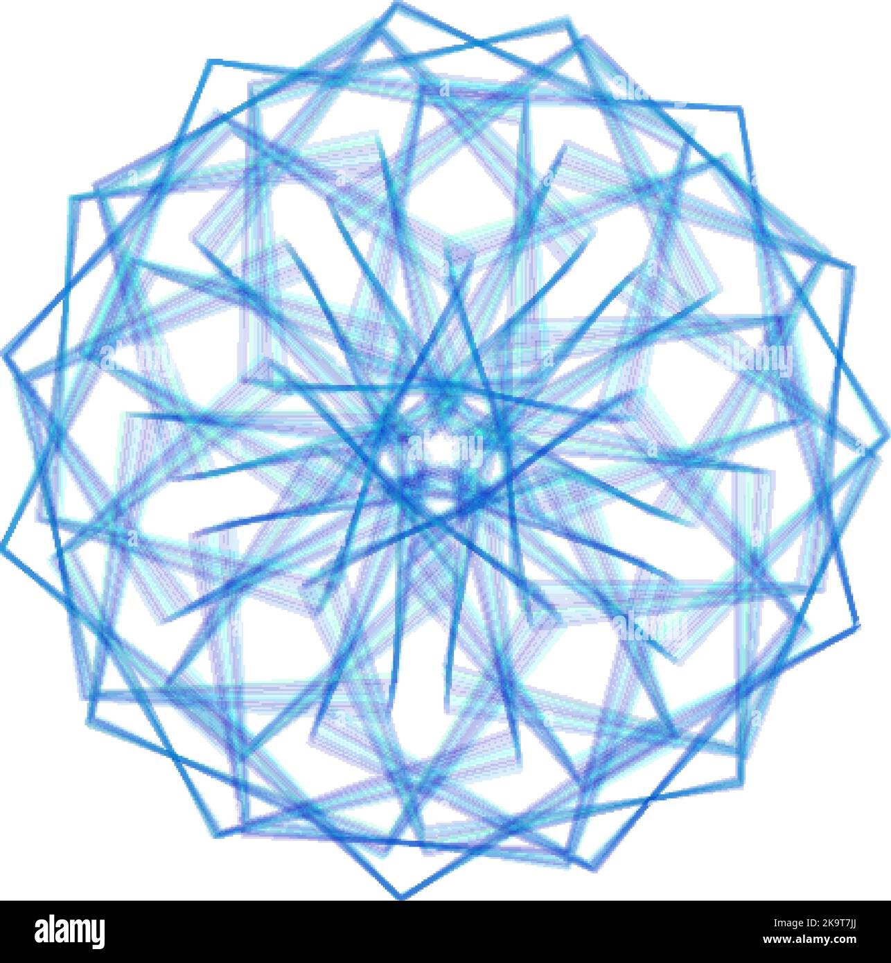 Abstract decorative floral spirograph circular element. Vector shape Stock Vector Image & Art ...