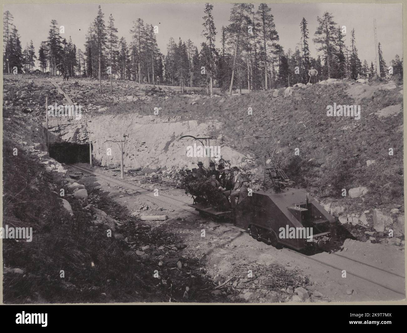 Tunnel work at Welcome in Malmberget Stock Photo - Alamy