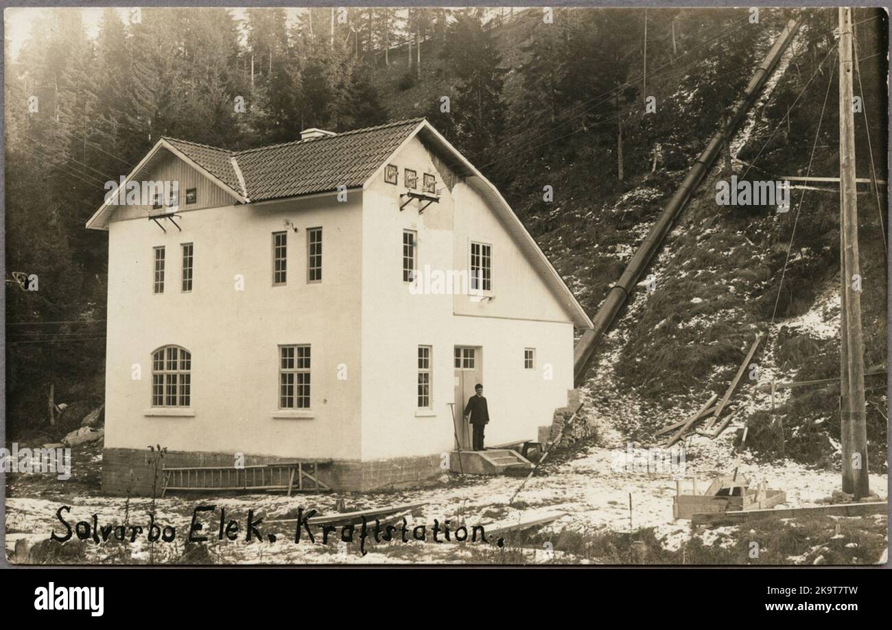 Solvarbo power plant at Dalälven Stock Photo - Alamy