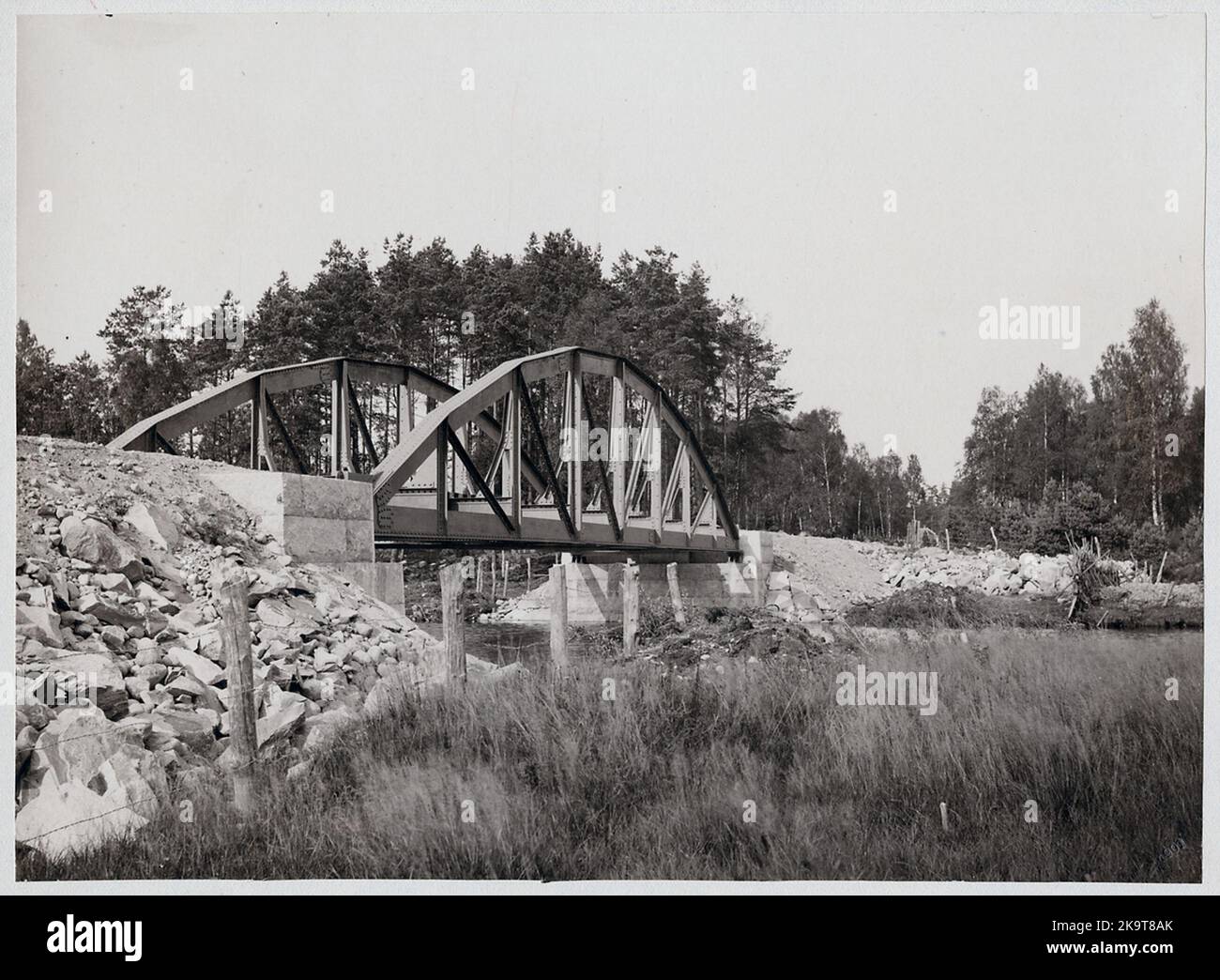 Railway bridge at Karlshamn - Vislanda Railway Stock Photo - Alamy