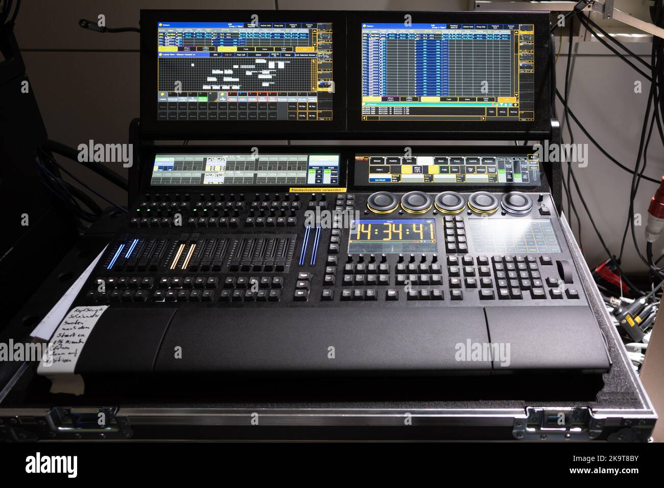 one large light mixer controls the lighting Stock Photo - Alamy
