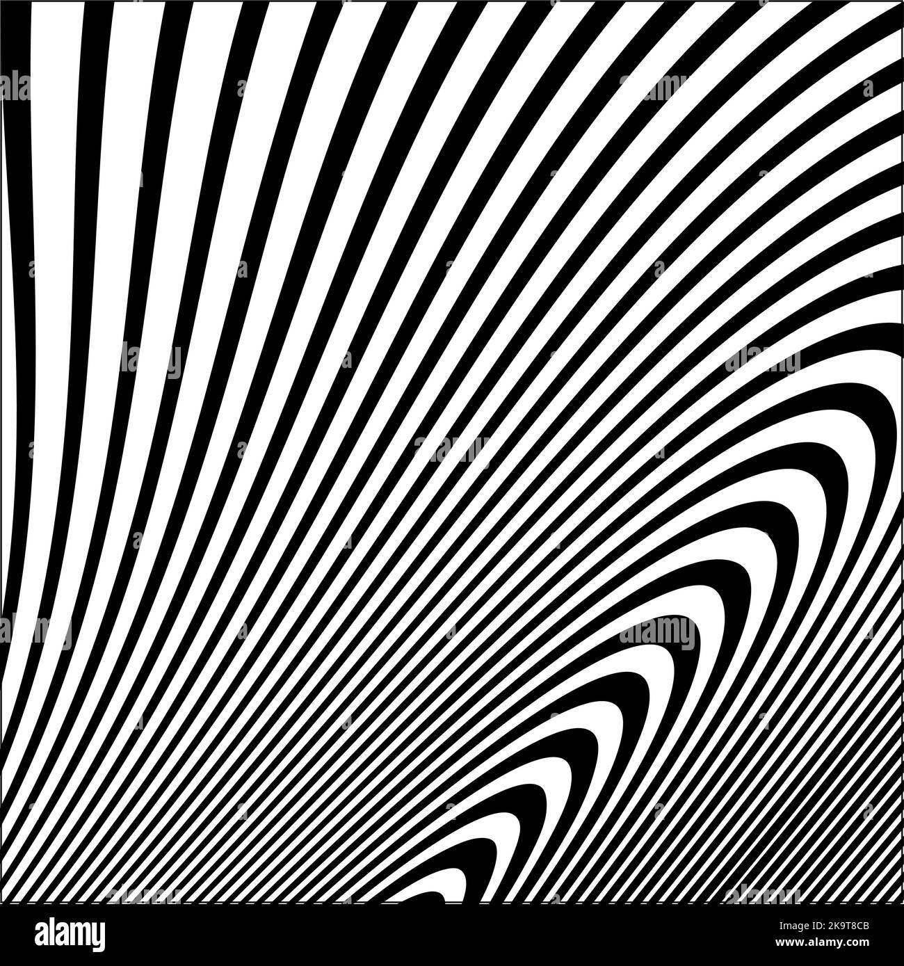 Abstract background with black and white stripes, vector design element ...