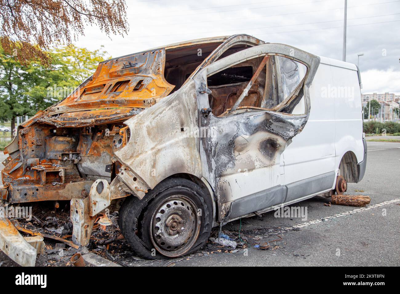 Wreckage after explosion car hi-res stock photography and images - Alamy