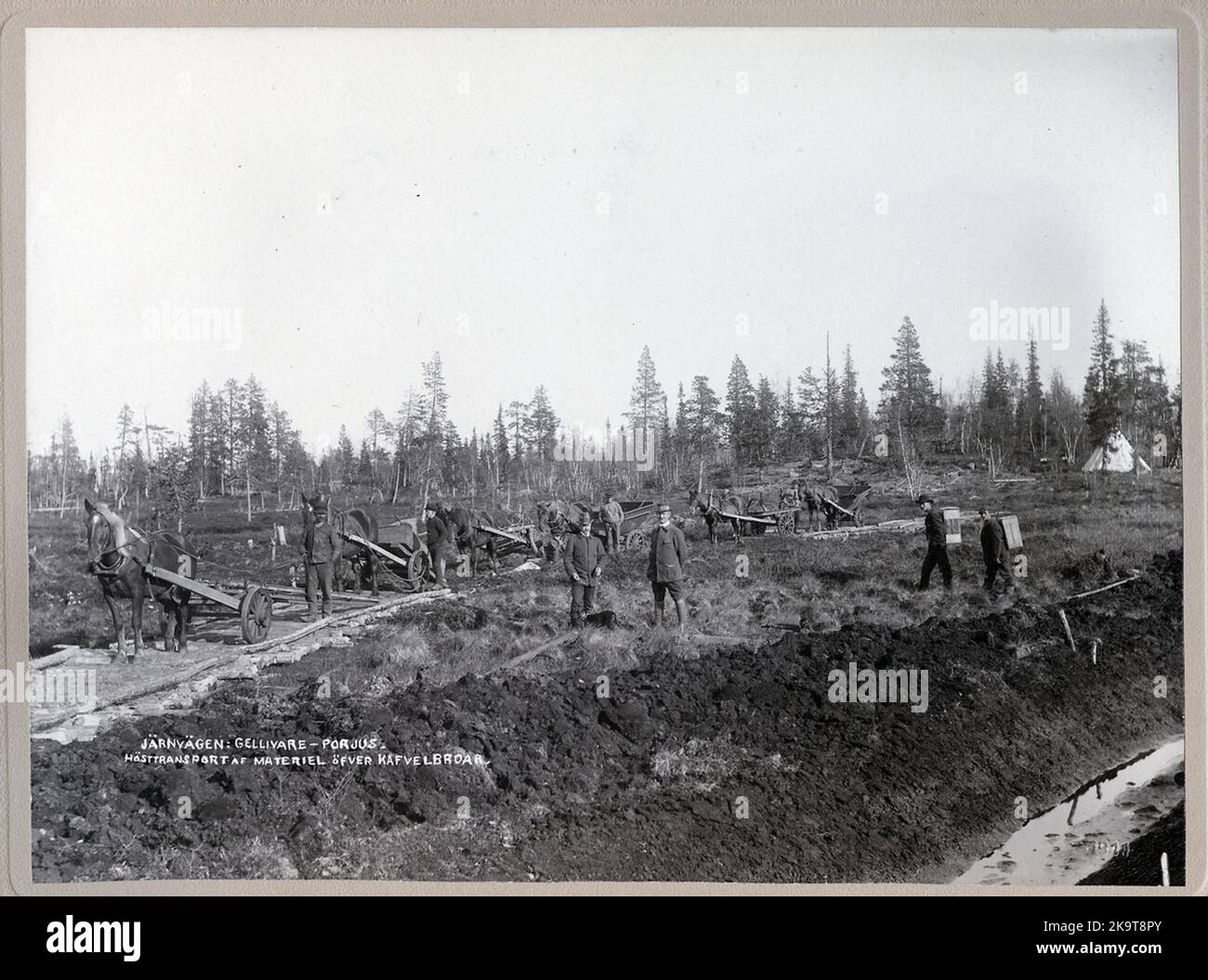 First track engineer Axel Poring (with the dog) supervisor for the ...
