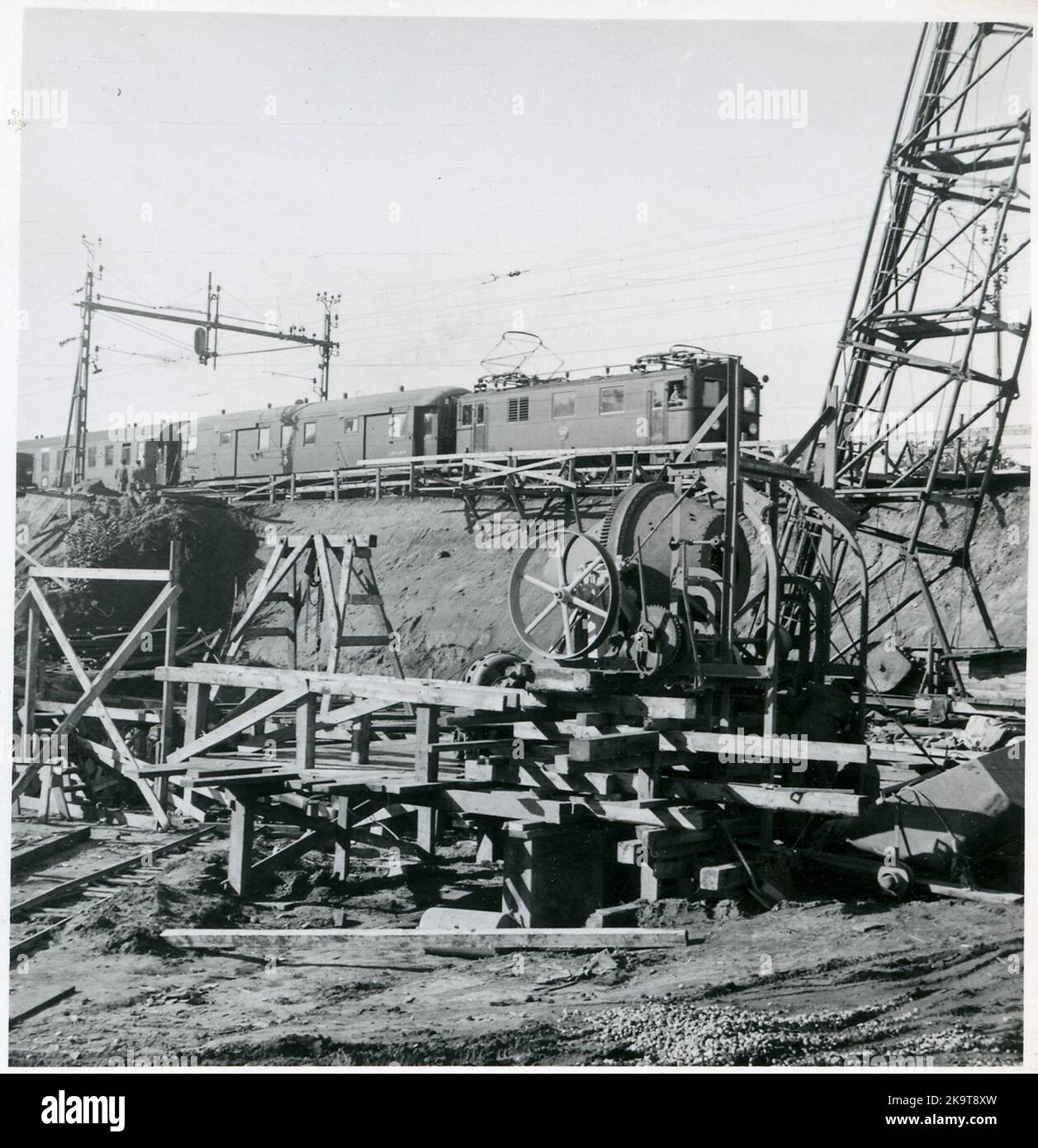 Roadport facility in Skövde with the State Railway Train trains ...