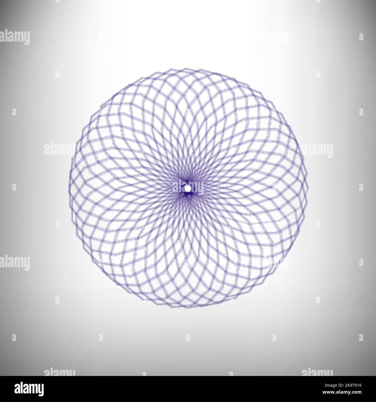 Abstract decorative spirograph circular element. Vector shape Stock ...
