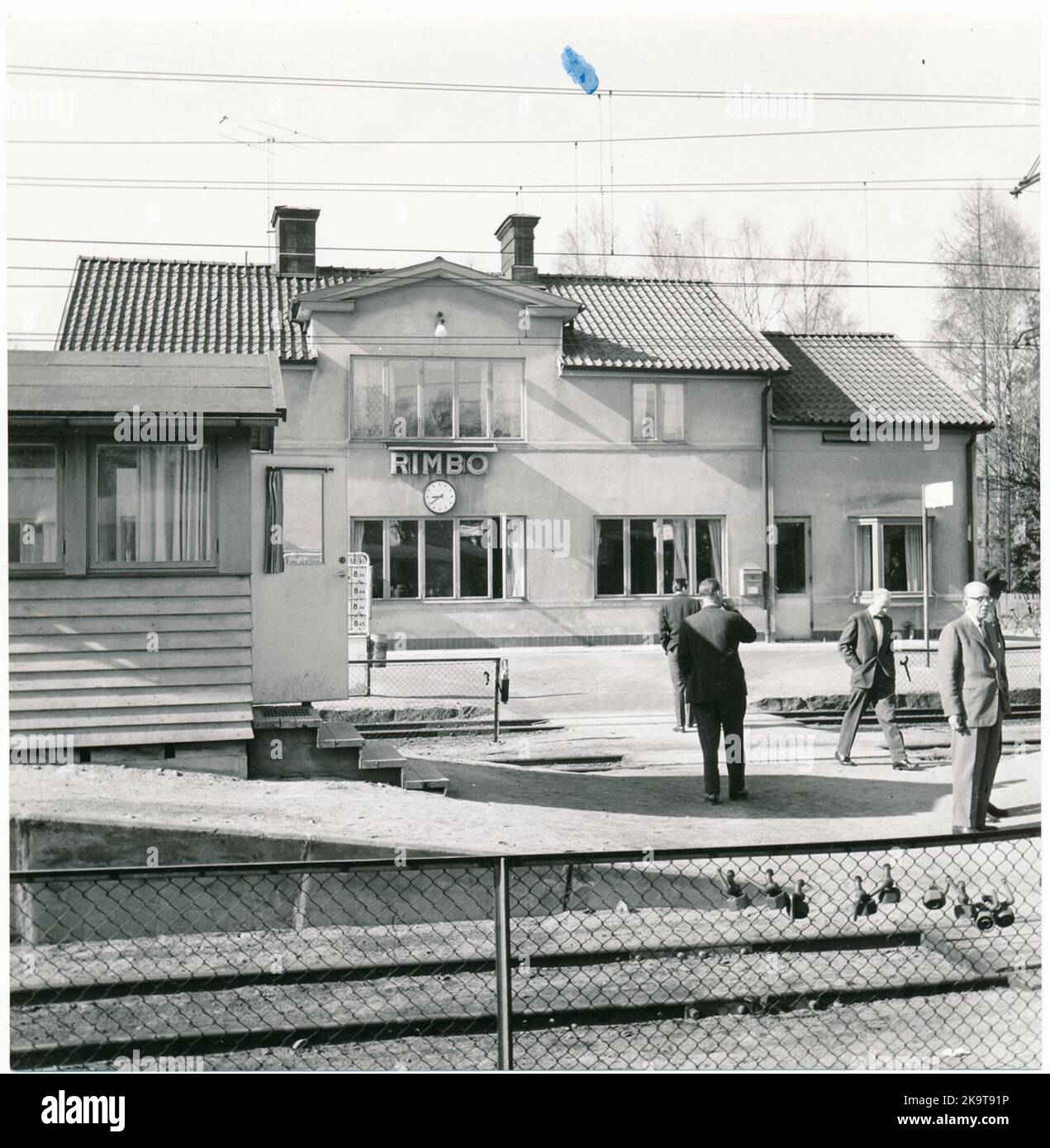 Stockholm - Rimbo Railway, SRJ. Rimbo Station 1960 Stock Photo - Alamy