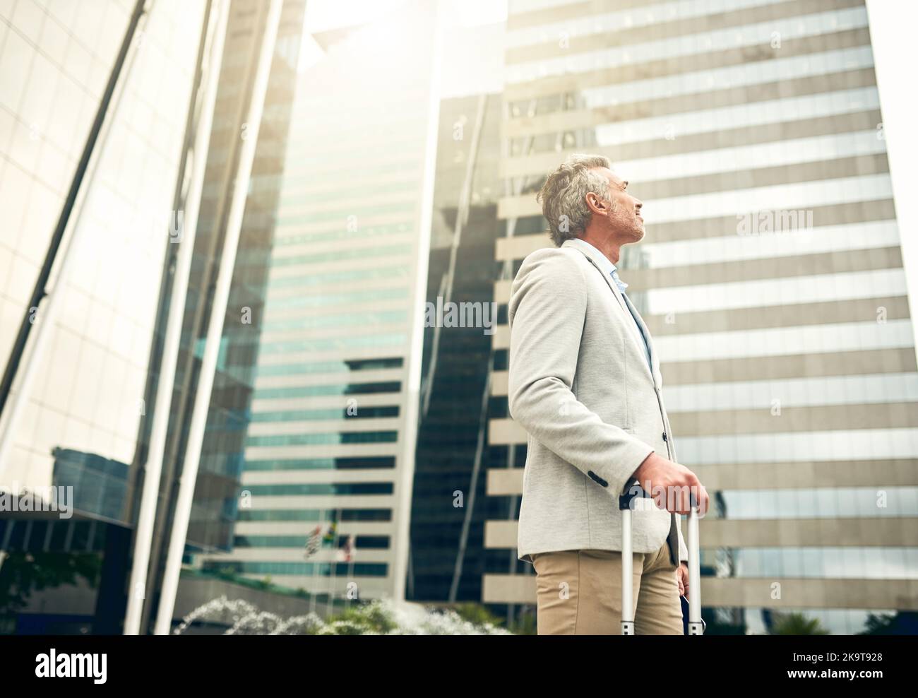 Welcome to the city full of great big dreams. a mature businessman ...