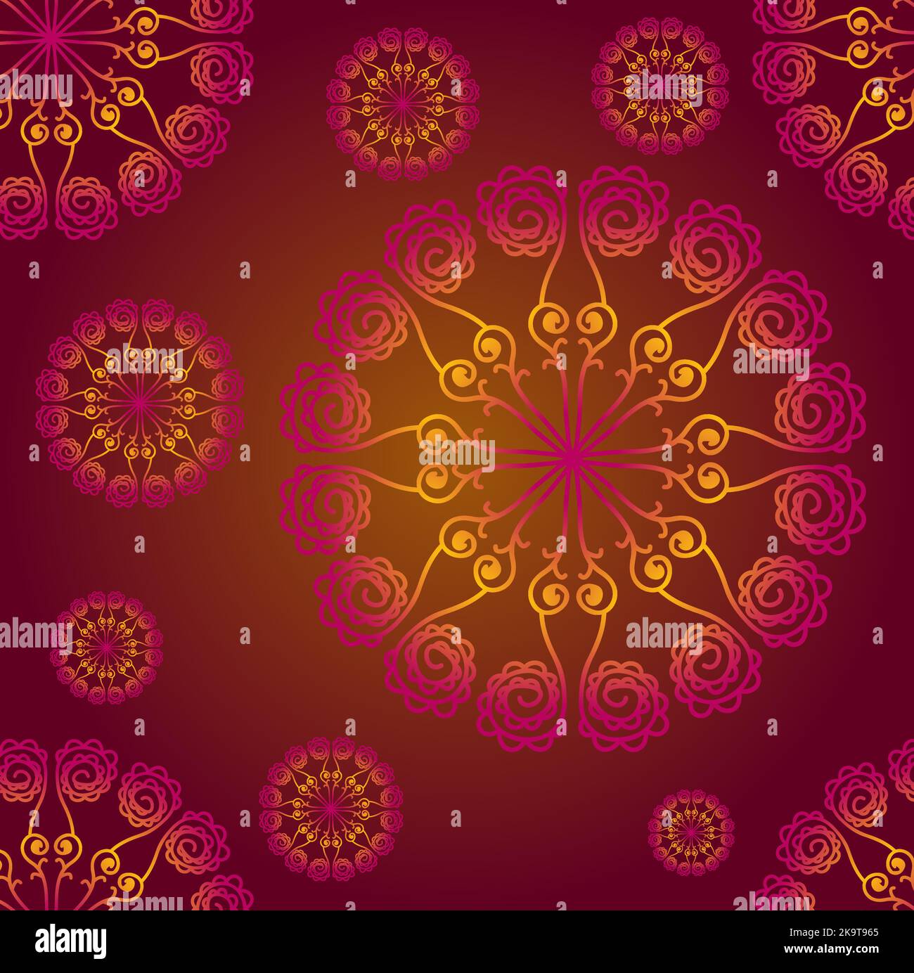 Abstract ornaments, seamless decorative pattern. Vector illustration ...