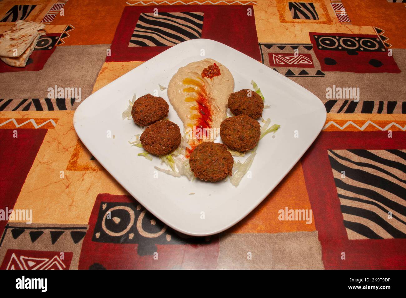 Delicious middle eastern dish known as Chickpea Falafel Stock Photo - Alamy