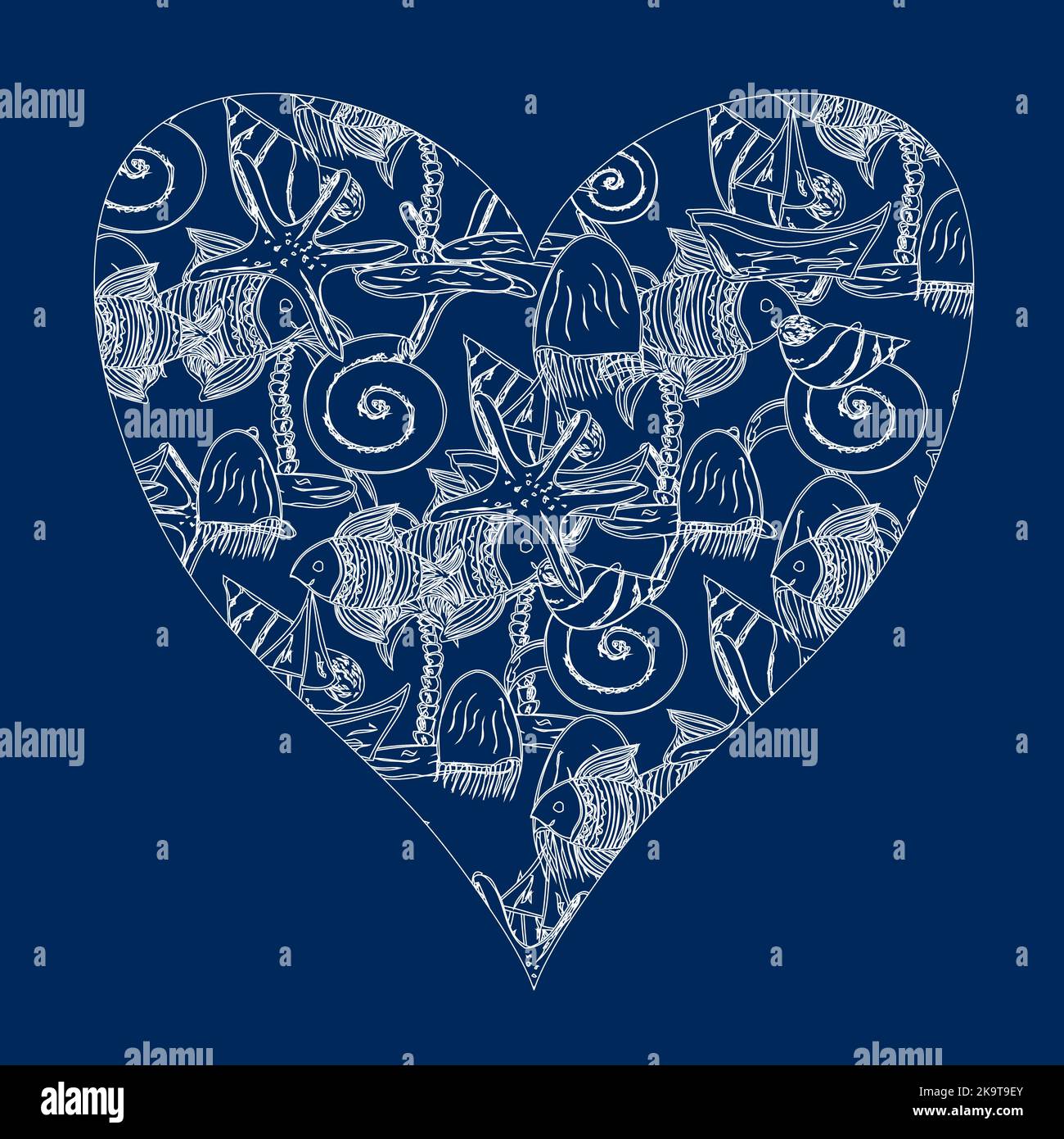 Clam shells wallpaper Stock Vector Images - Alamy