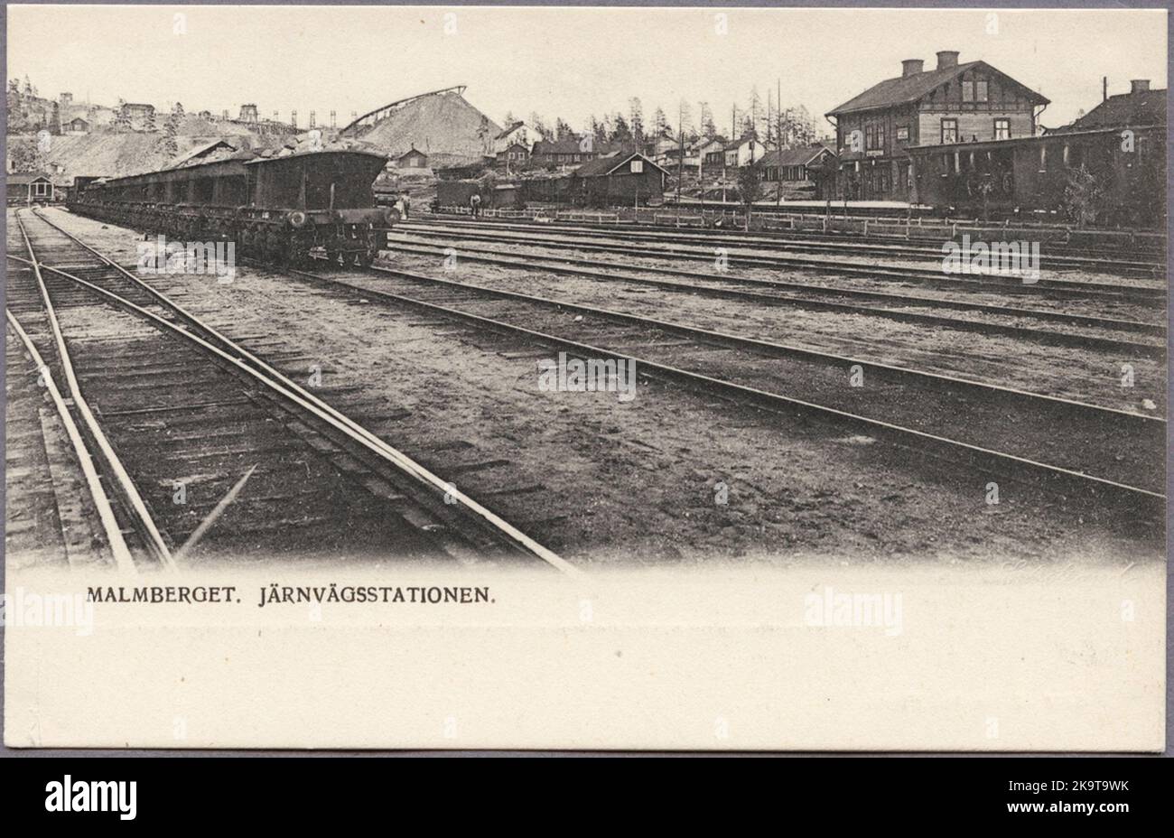 The railway station in Malmberget Stock Photo - Alamy