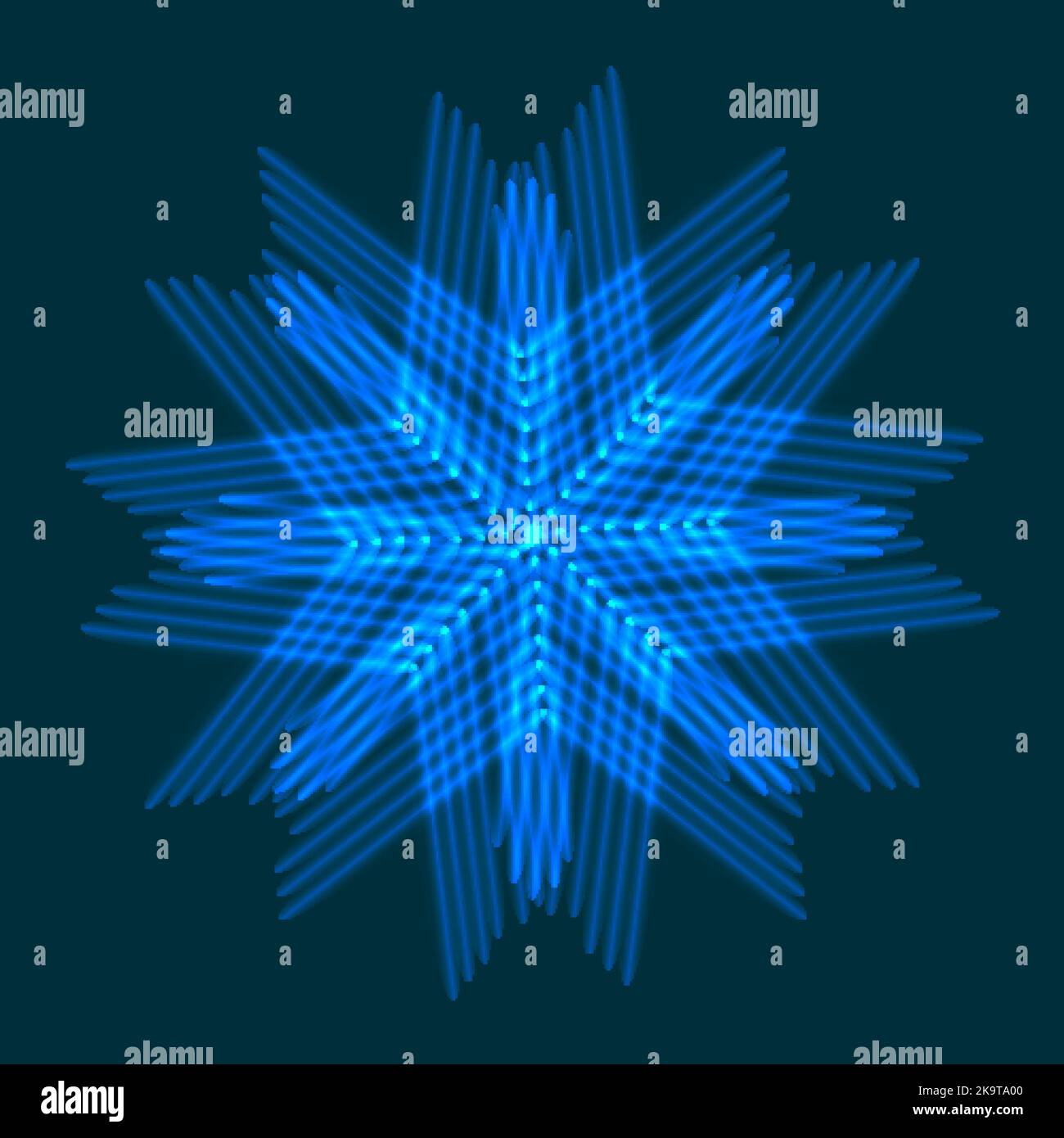 Blue stylized snowflake, vector illustration. Element for design Stock ...