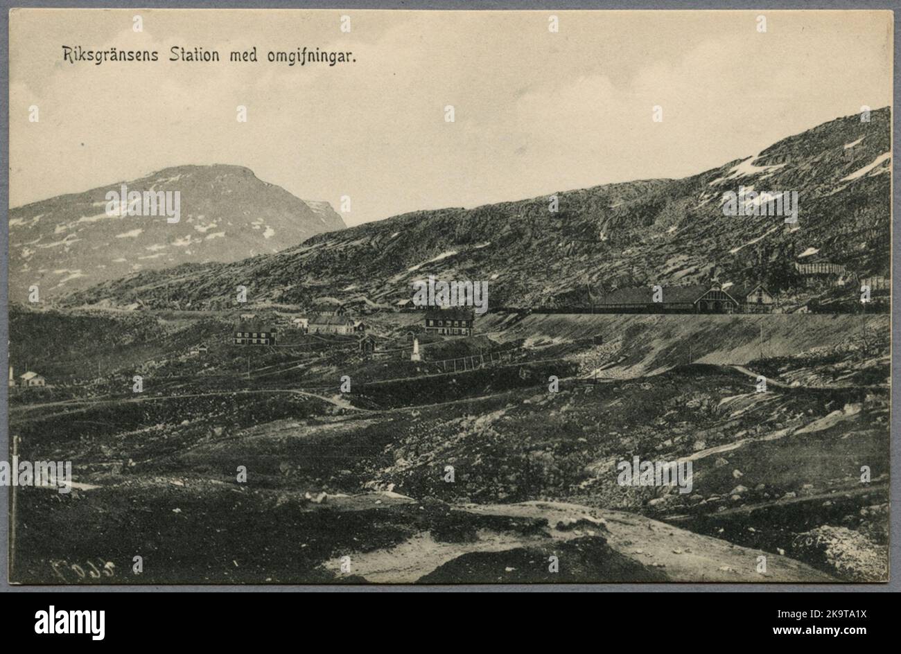 View of the national border station Stock Photo - Alamy