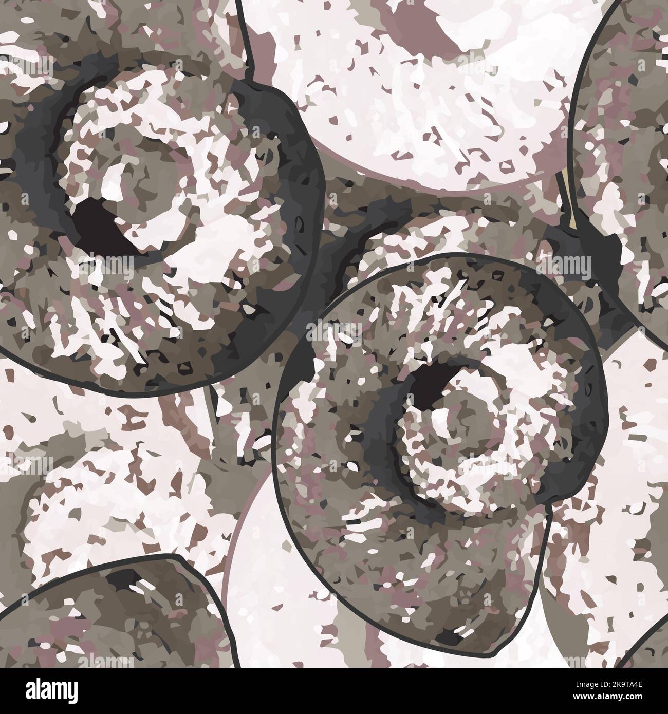 Retro seamless sea shells pattern Stock Vector Images - Alamy