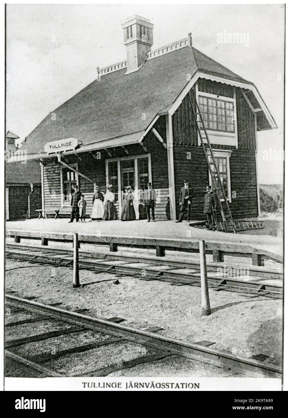 Tullinge railway station in the spring of 1905 Stock Photo - Alamy