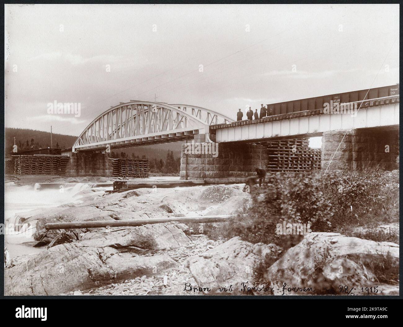 Bridge over Forsaforsen on the line between Duved and Storlien Stock ...