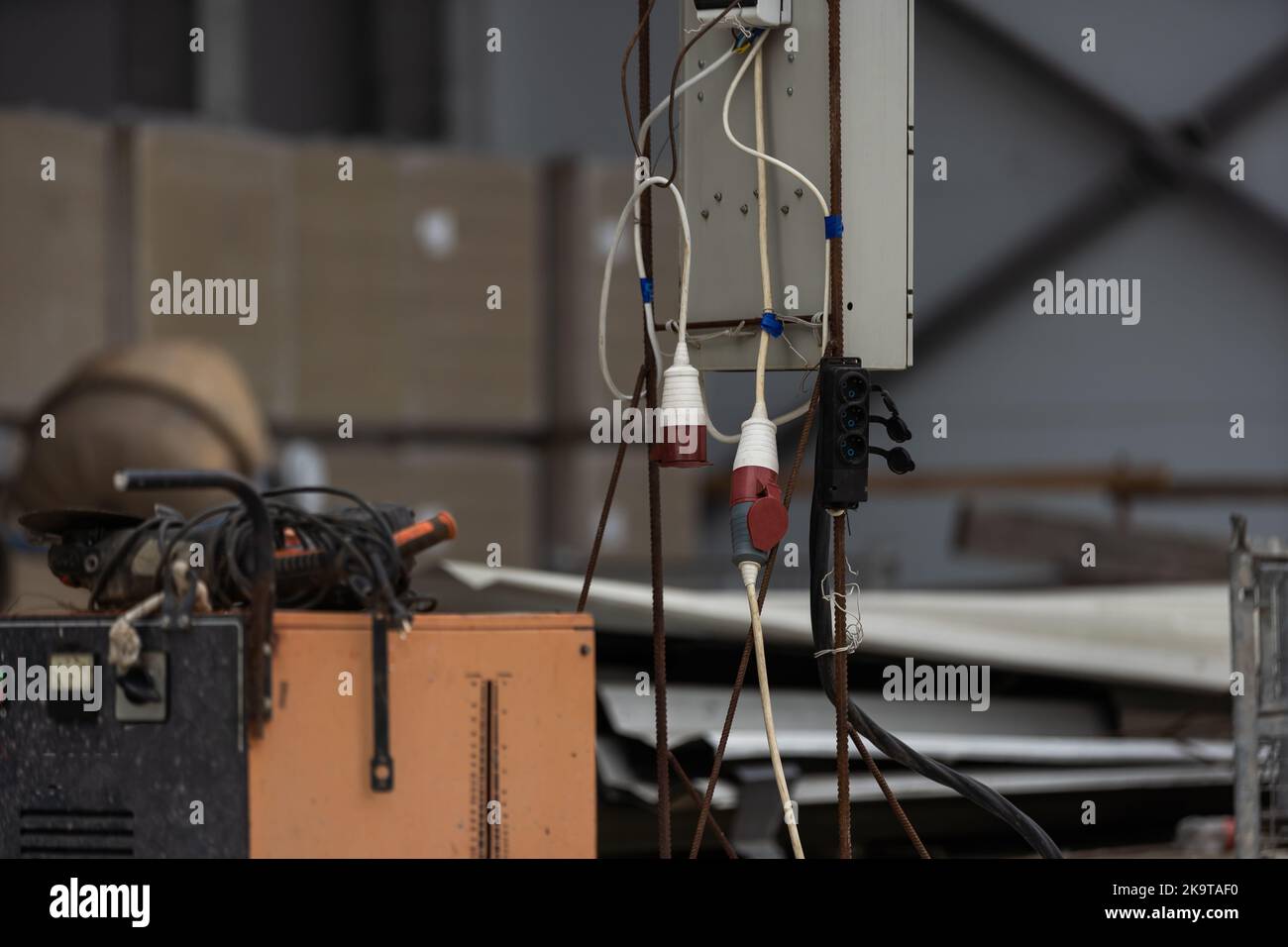 power tools at the construction site Stock Photo - Alamy