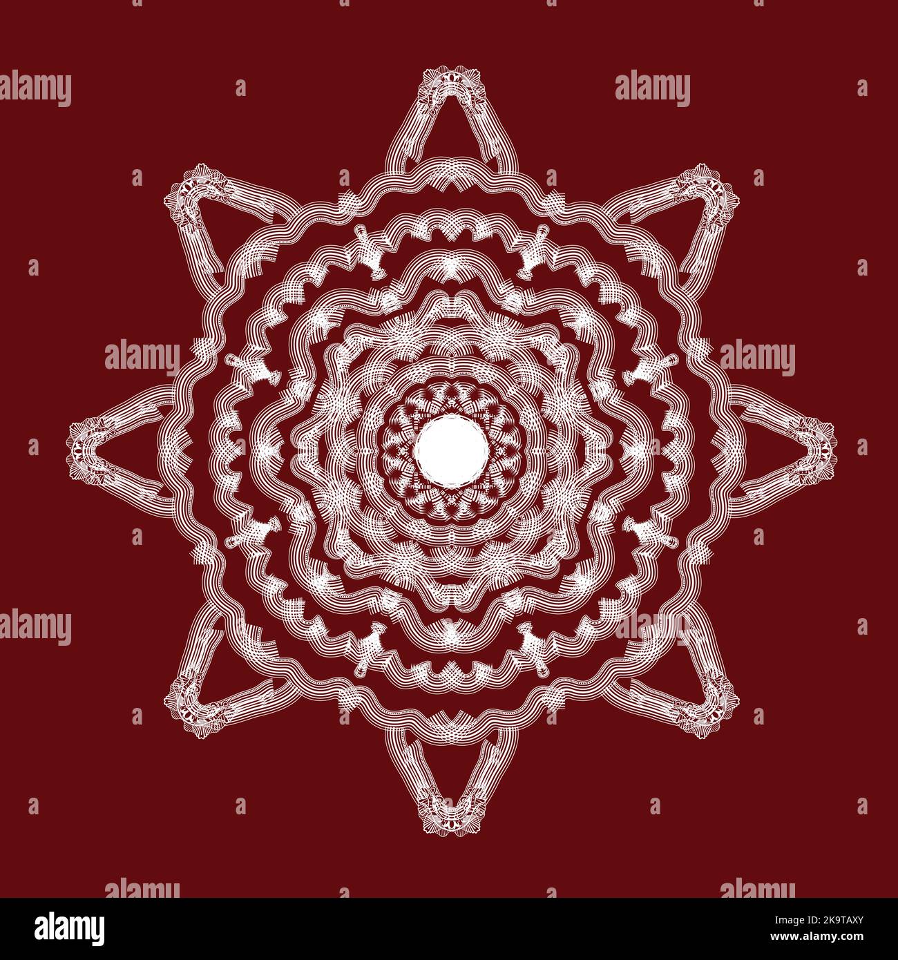 Blue stylized snowflake, vector illustration. Element for design Stock ...