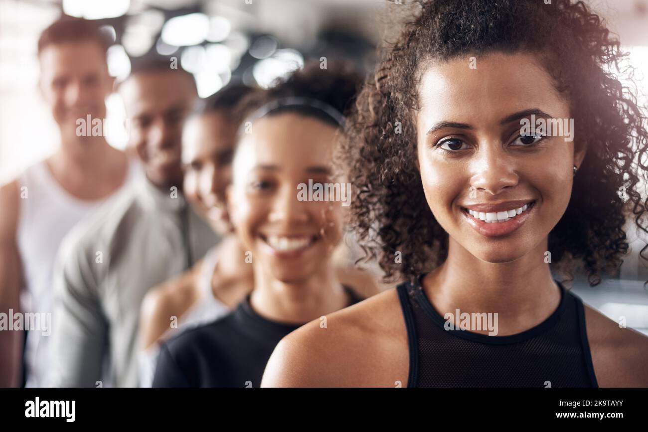 Whats a workout without your squad. a group of young people standing ...