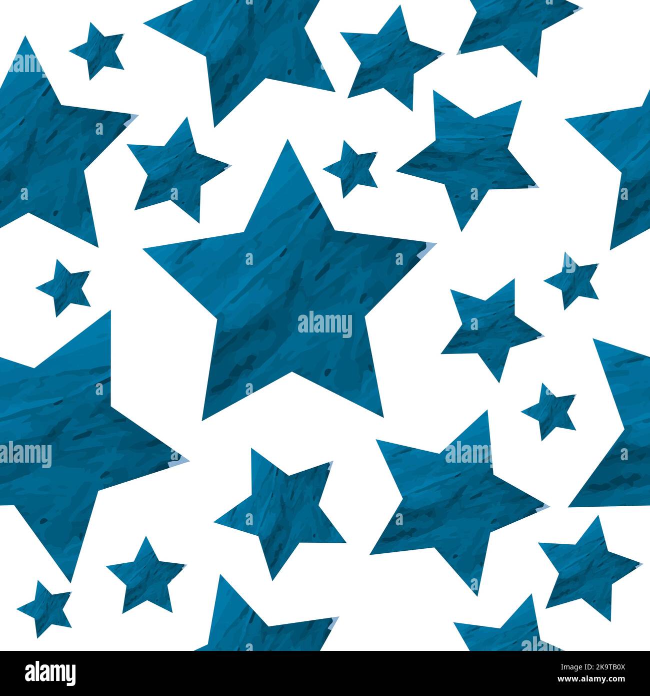 Set of hand drawn stars. Seamless background. Vector illustration Stock ...