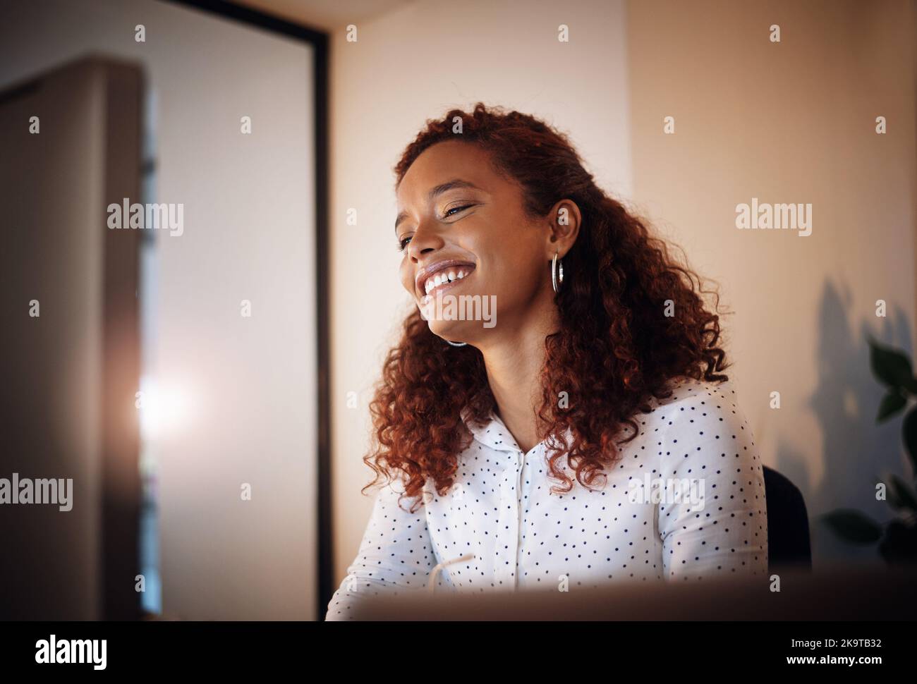 Working hard always pays off. a young businesswoman working on a ...