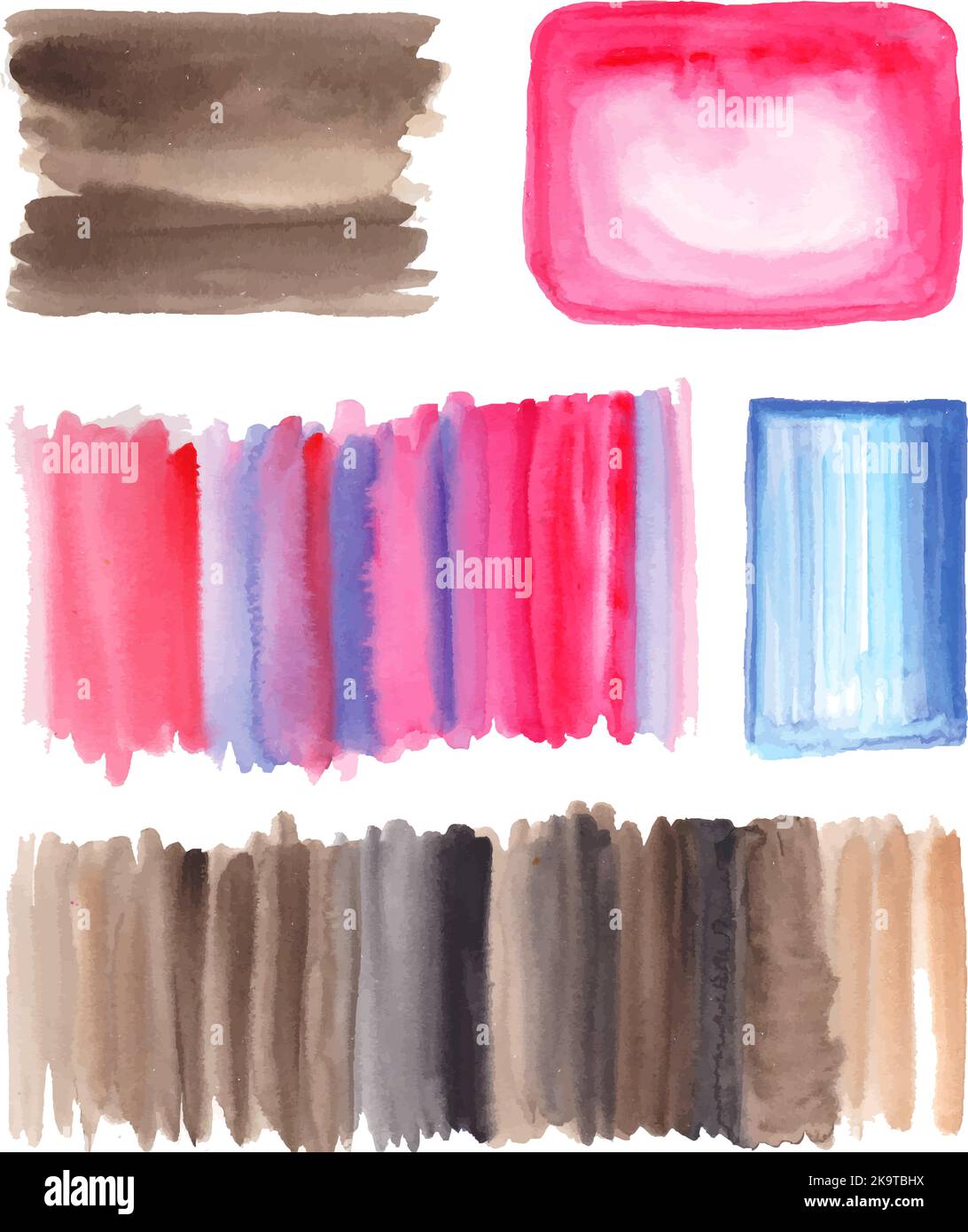 Hand painted colorful texture, element for design Stock Vector Image ...