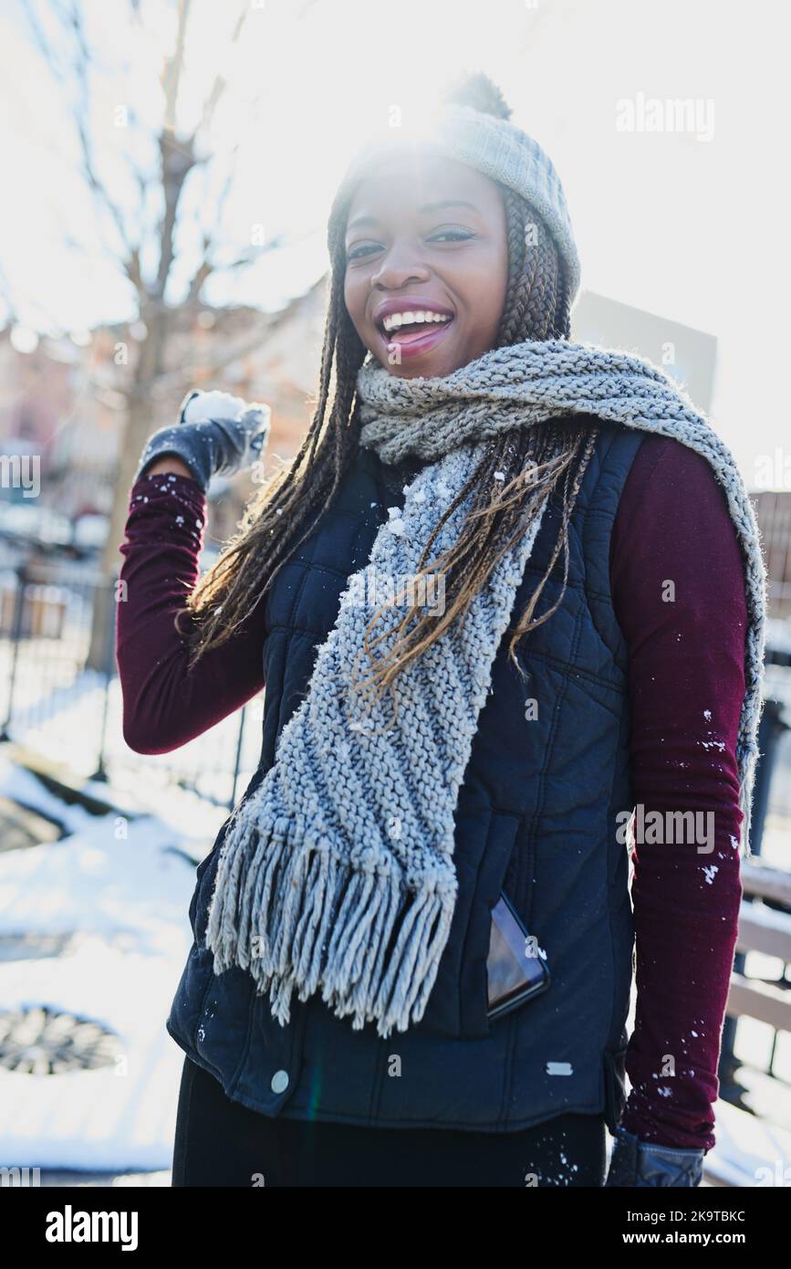 Youre looking at the snowball fighting champ here. a beautiful young ...