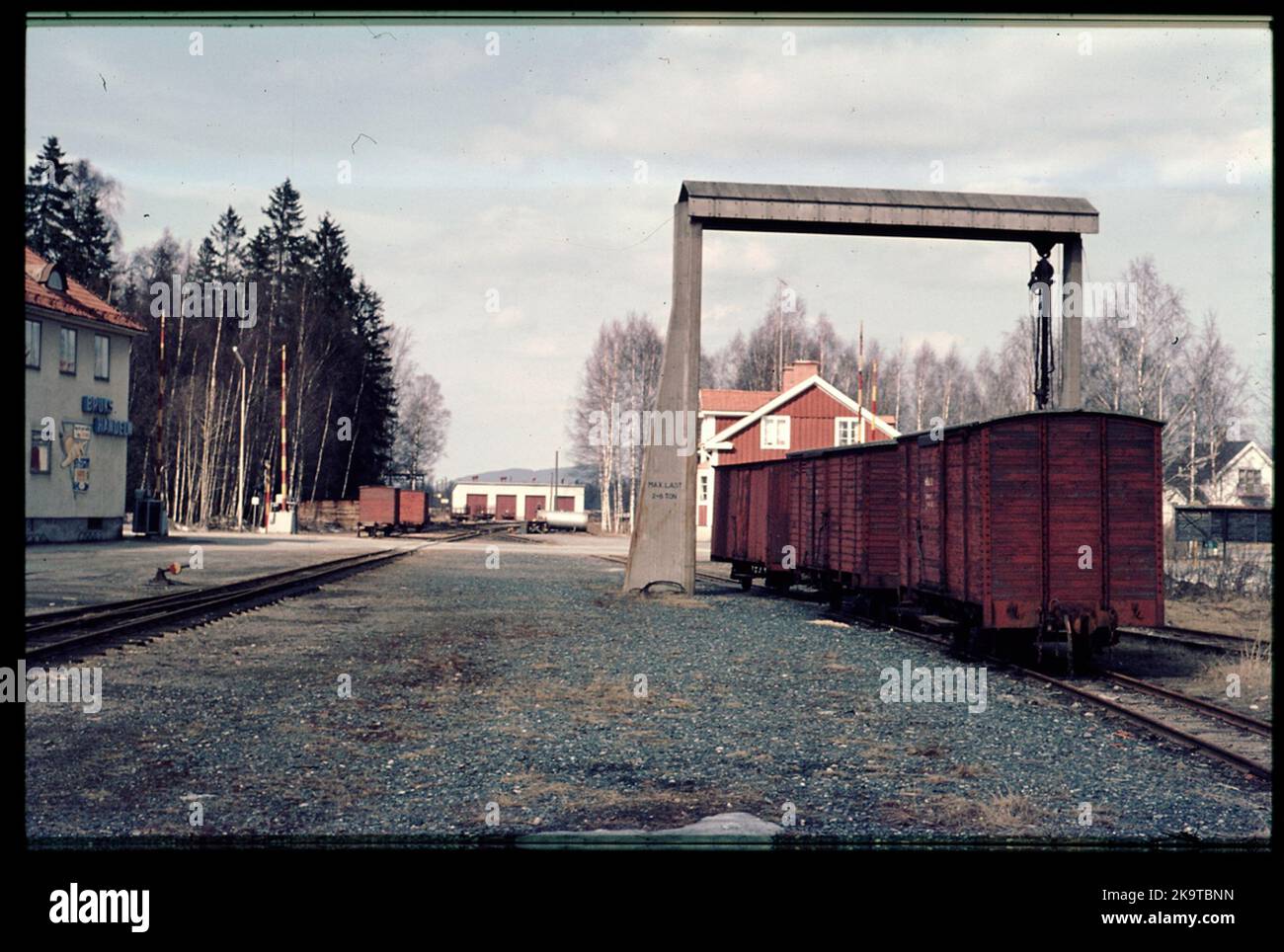 The station at Hellefors use Stock Photo - Alamy