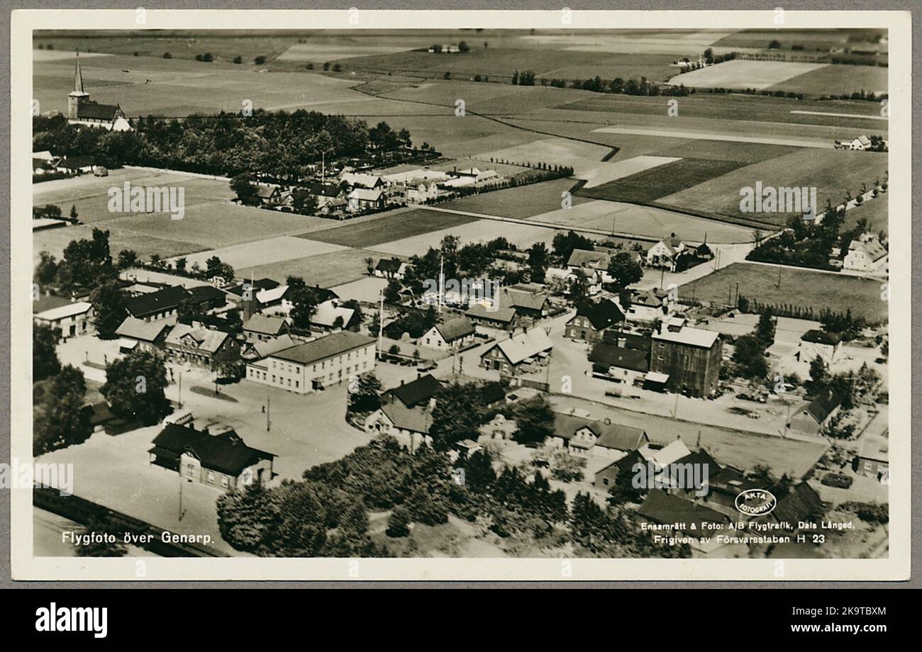 Aerial photo over Genarp Stock Photo - Alamy