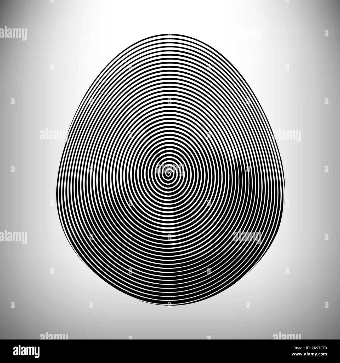 Stylized striped shape of lines, vector design element Stock Vector ...