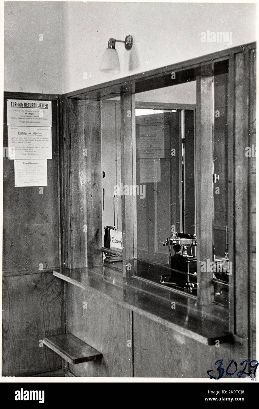 The ticket door at Skorpeds station Stock Photo - Alamy