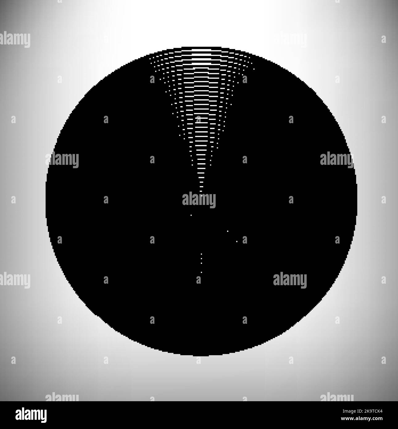 Stylized striped shape of lines, vector design element Stock Vector ...