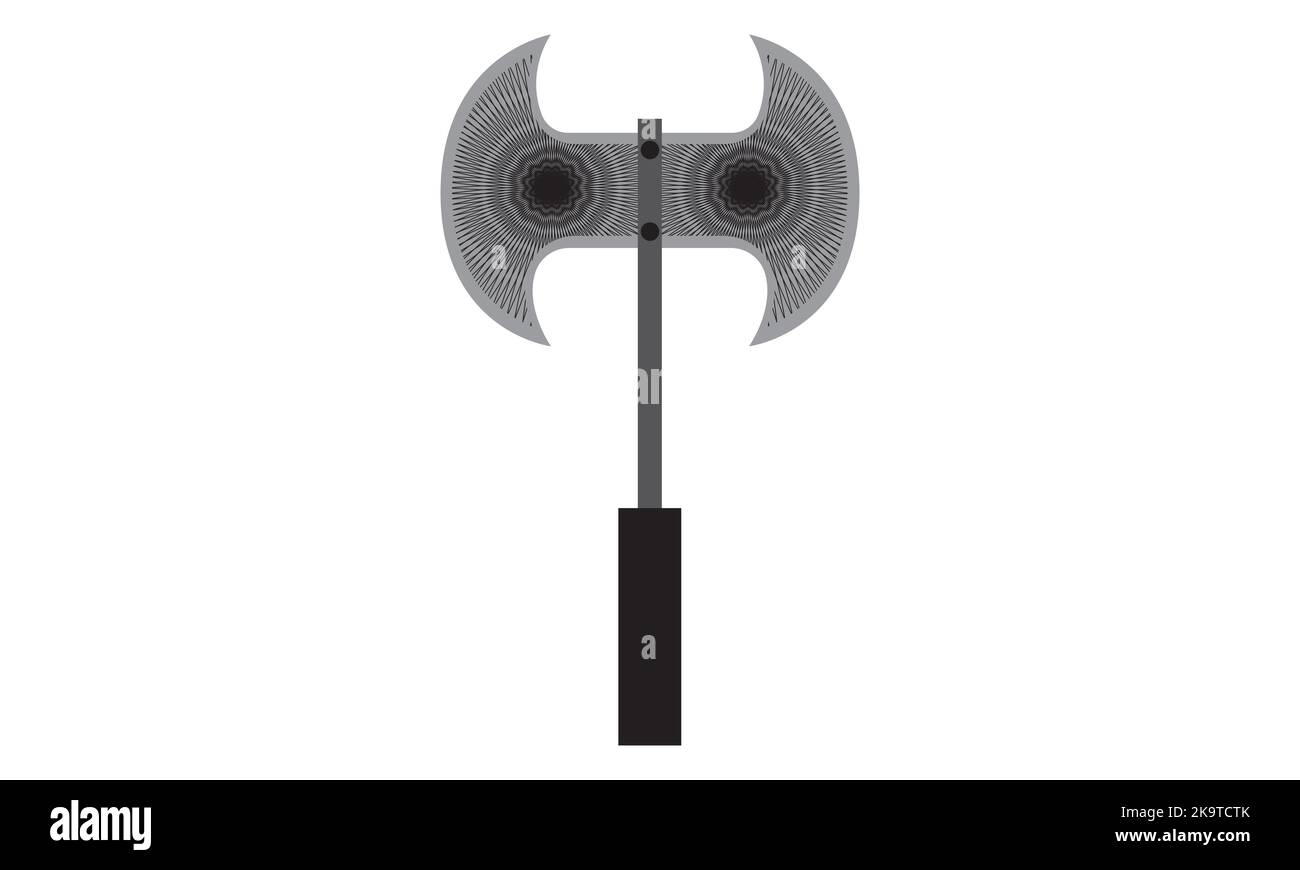 A vector illustration of a normal and red fire axe. Axe Icon ...