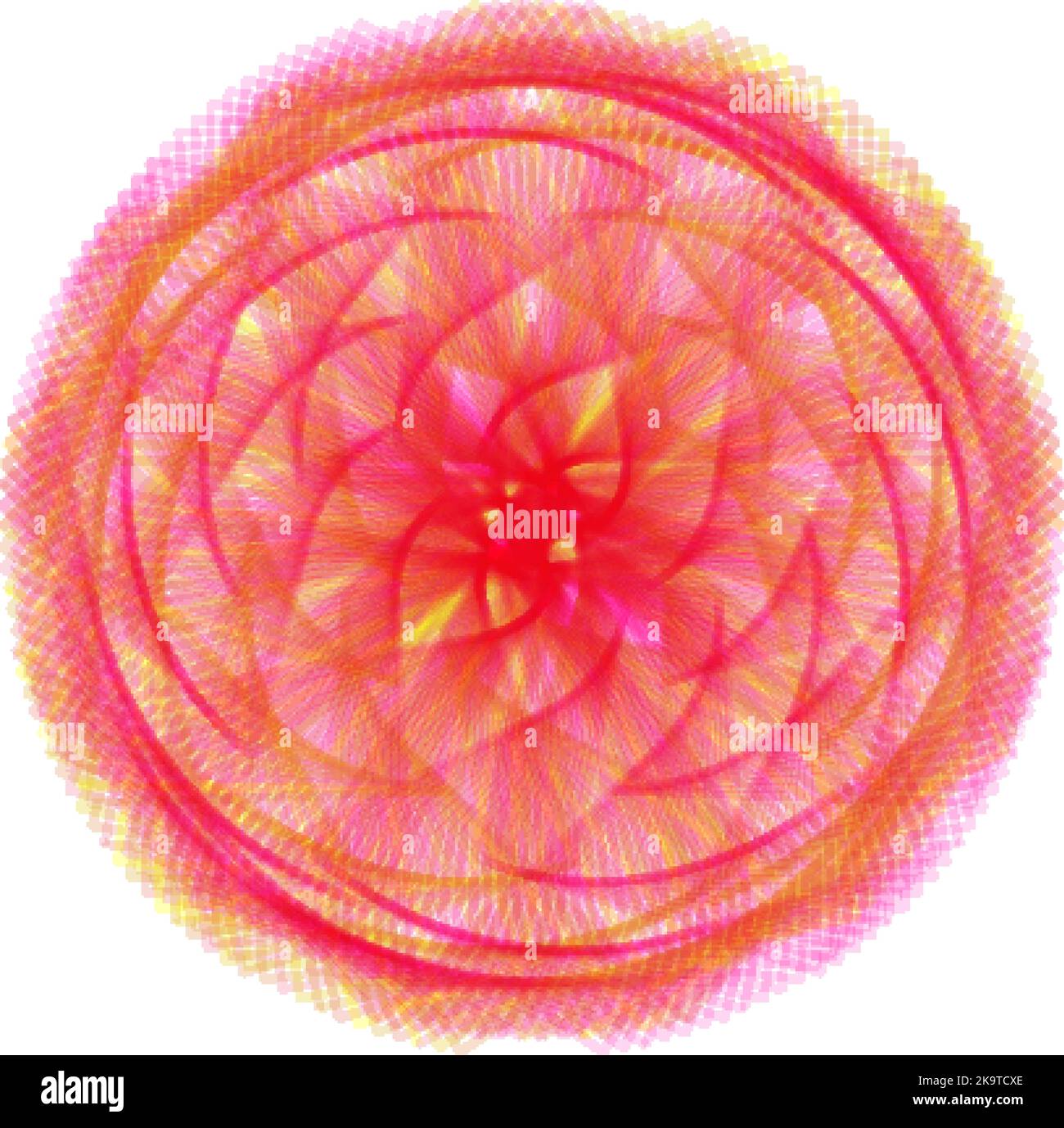 Abstract decorative floral spirograph circular element. Vector shape Stock Vector Image & Art ...