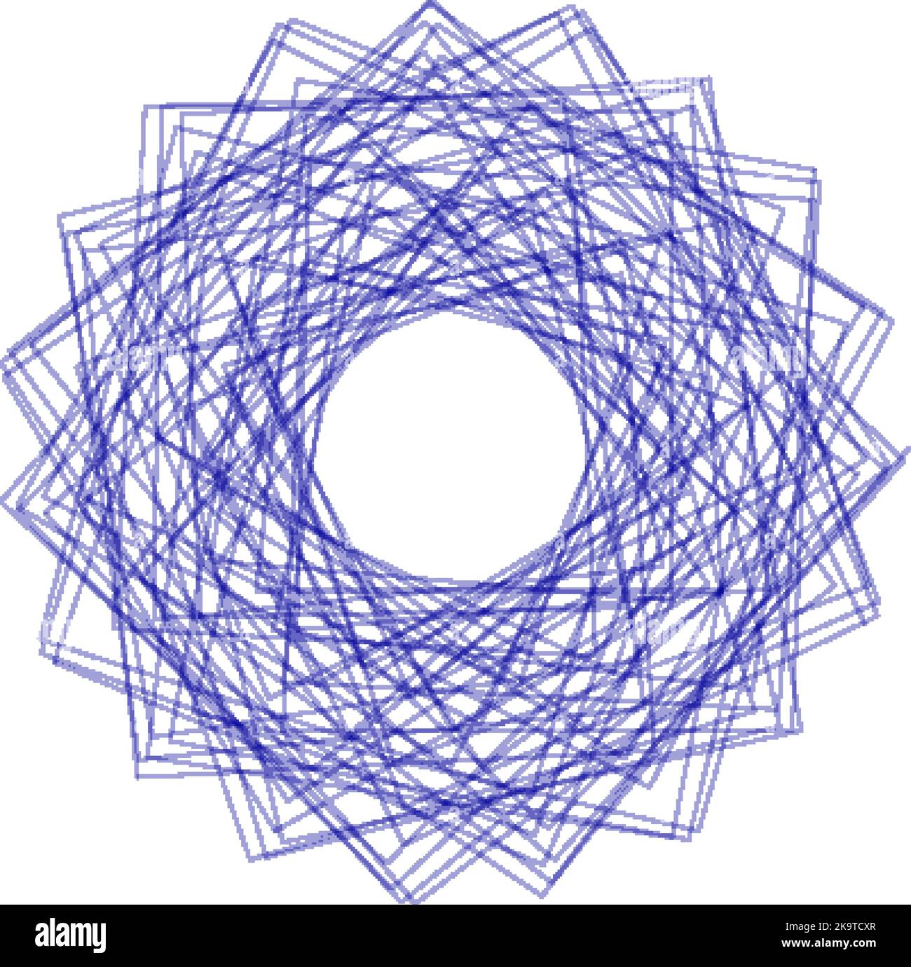 Abstract decorative spirograph circular element. Vector shape Stock Vector Image & Art - Alamy