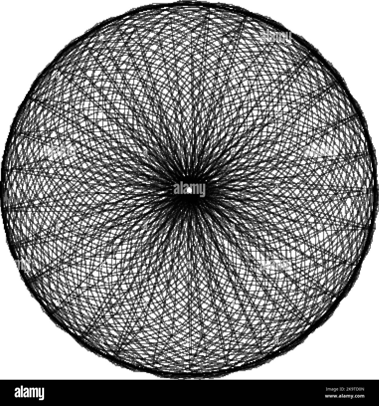 Spirograph vector pattern Black and White Stock Photos & Images - Alamy