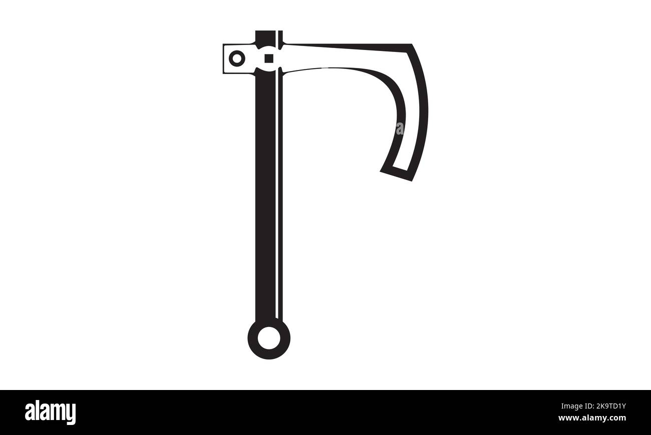 A vector illustration of a normal and red fire axe. Axe Icon ...