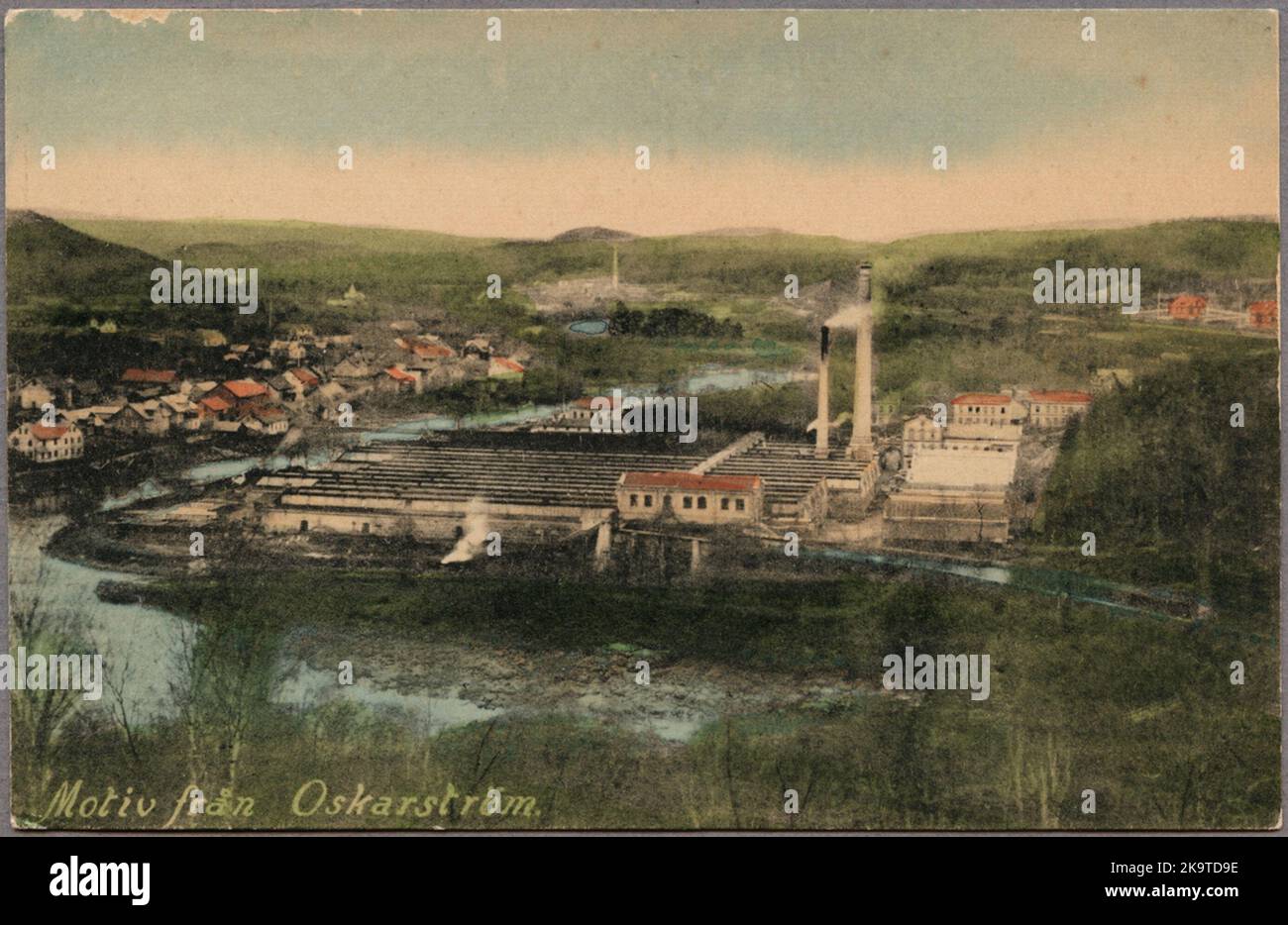 Scandinavian jute factory in Oskarström Stock Photo - Alamy