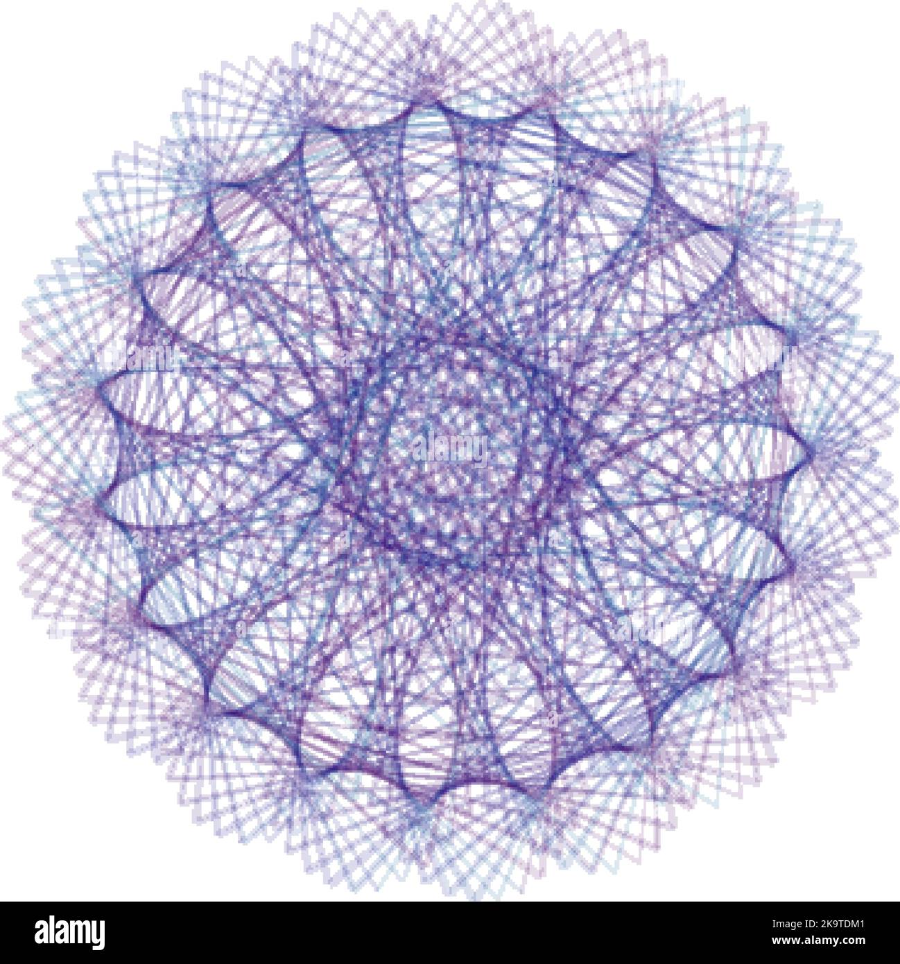 Abstract decorative spirograph circular element. Vector shape Stock Vector Image & Art - Alamy