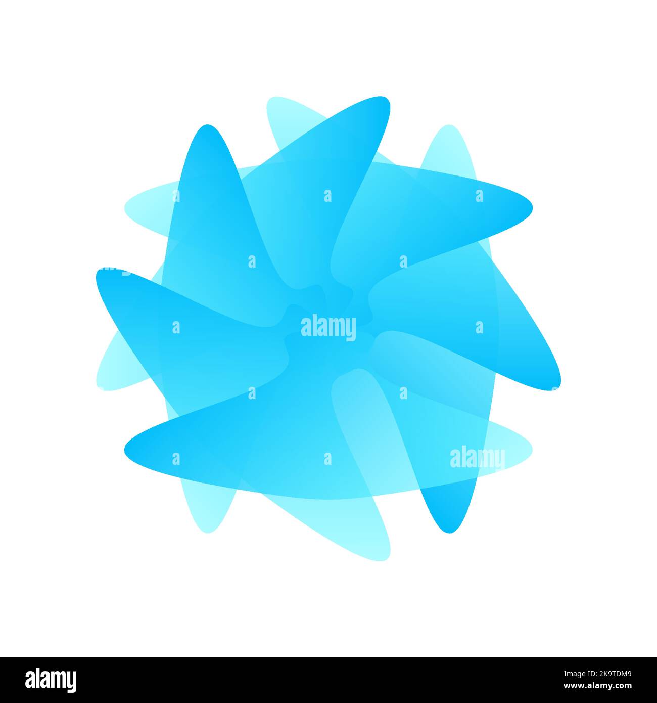 Abstract template pattern. Blue gradient shape. Element for design ...